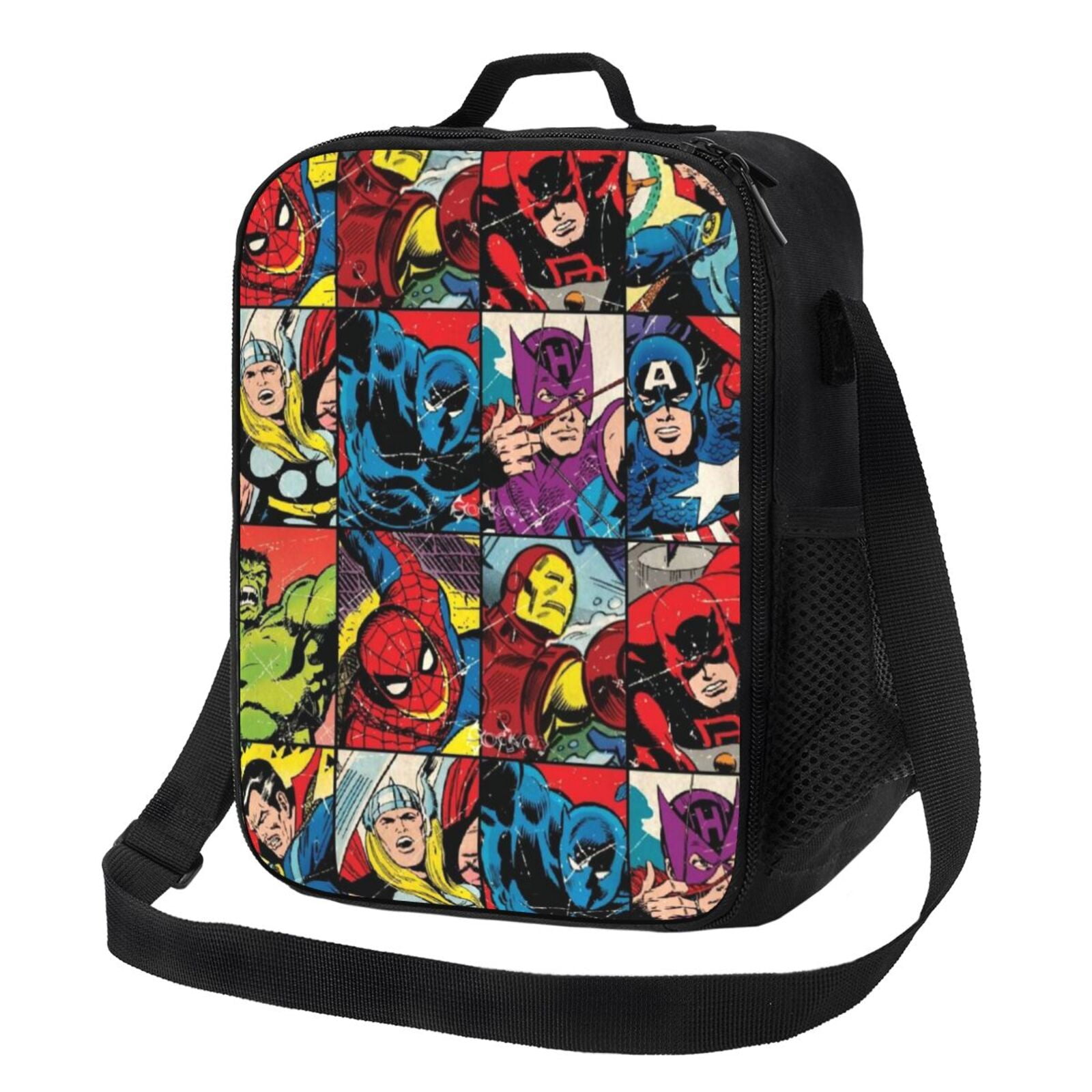 Spider-Man Crossbody Lunch Bag Portable Leakproof Reusable Insulated ...
