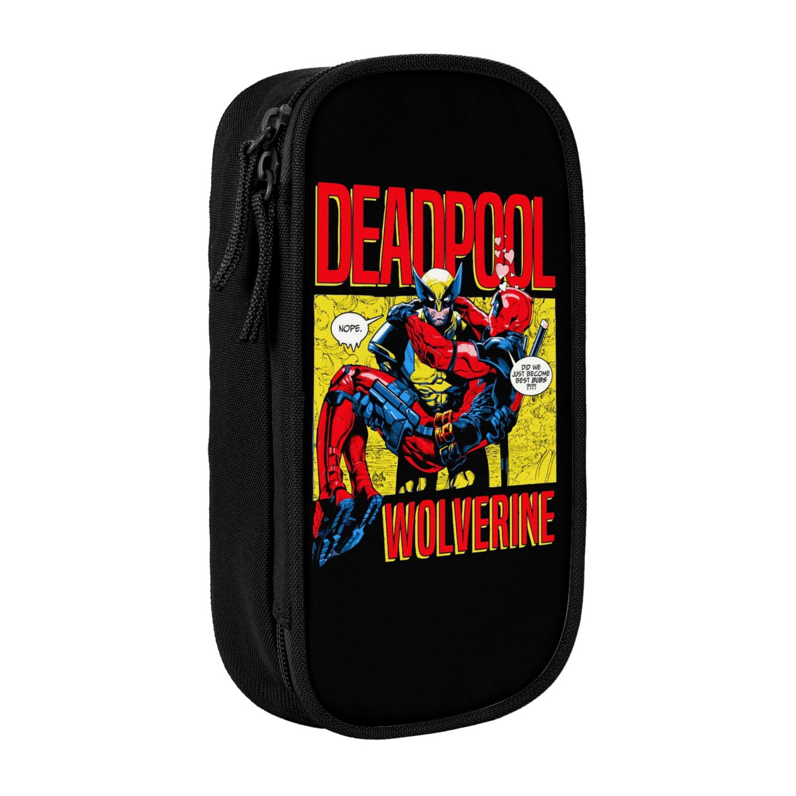 Spider-Man DEADPOOL NOPE.WOLVERINE Double Layer Large Capacity Pencil ...