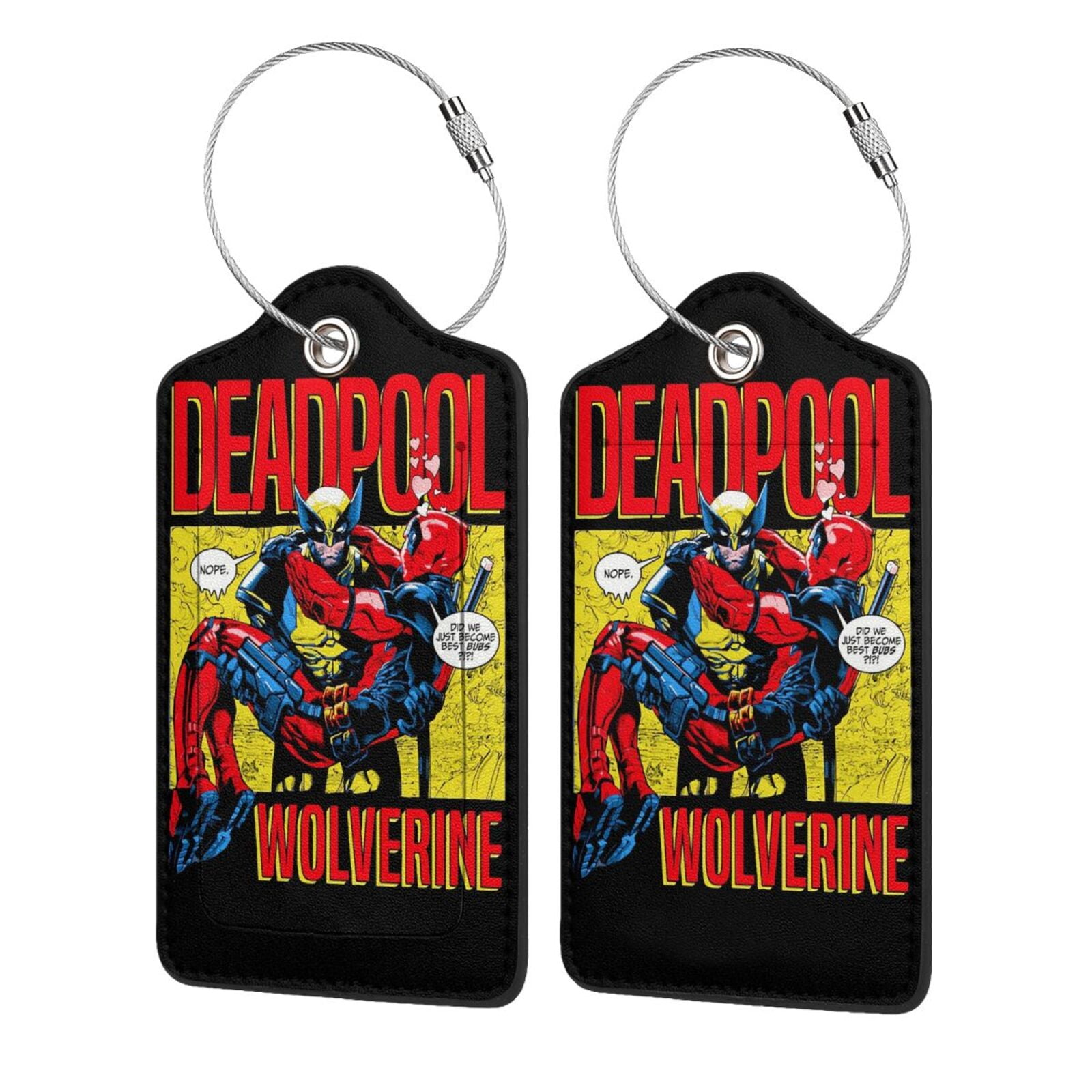 Spider-Man DEADPOOL NOPE.WOLVERINE Luggage Tags for Suitcases Travel ID ...