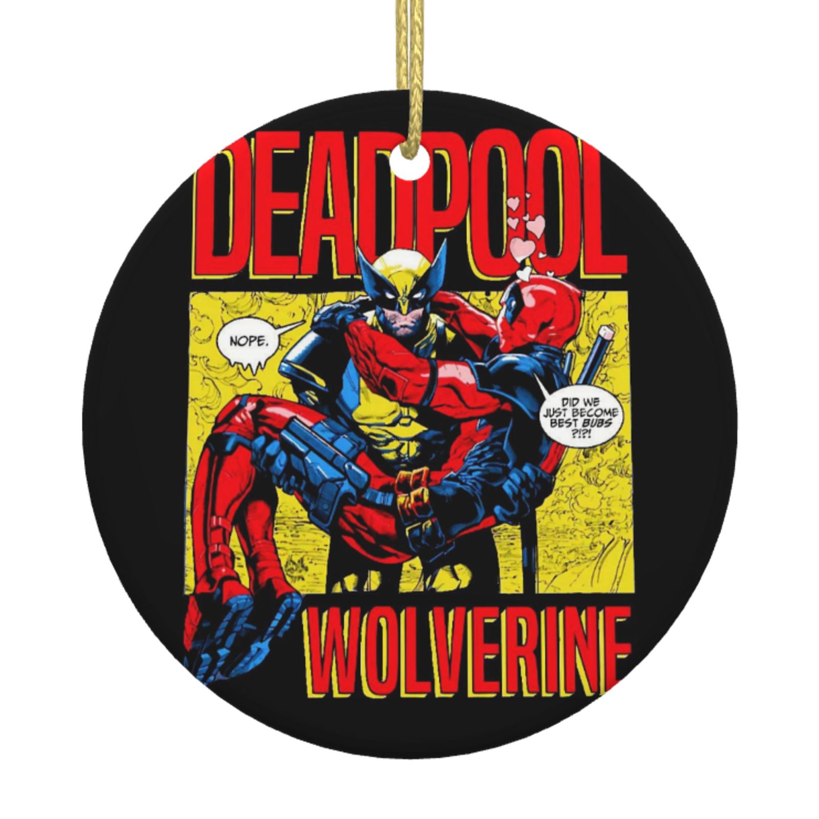 Spider-Man Deadpool Nope.Wolverine Christmas Ornament,Farmhouse ...