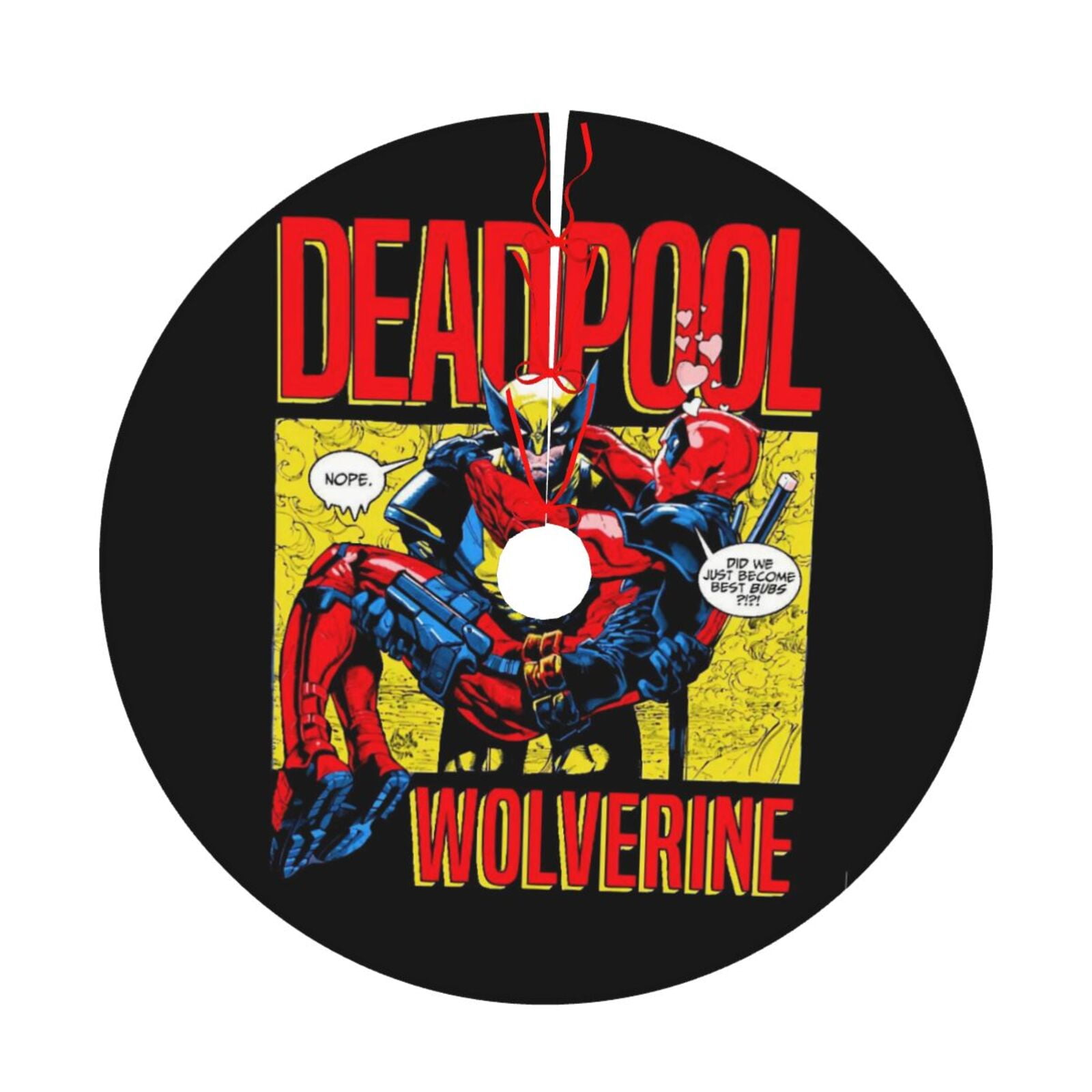 Spider-Man Deadpool Nope.Wolverine Christmas Tree Skirt - 48 Inches ...