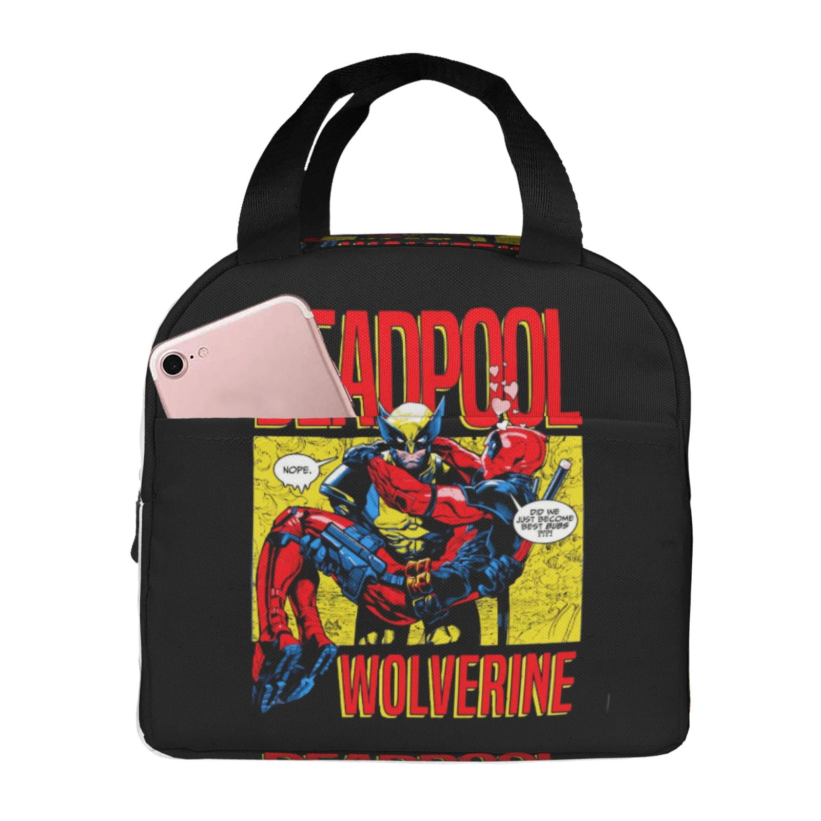 Spider-Man Deadpool Nope.Wolverine Lunch Box for Women & Men Adult ...