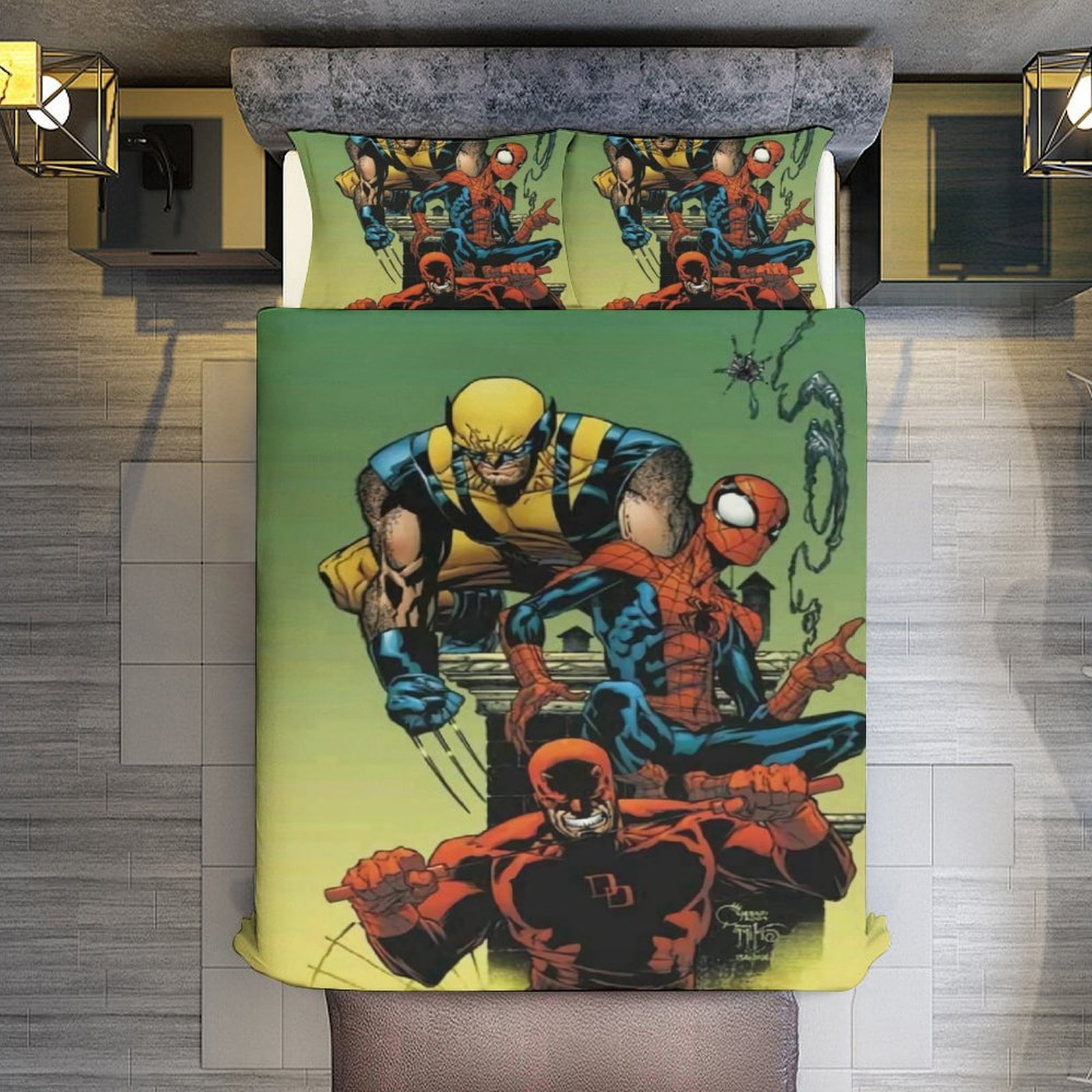 Spider-Man Deadpool And Wolverine Bedding Sets,Comforter Cover,Duvet ...