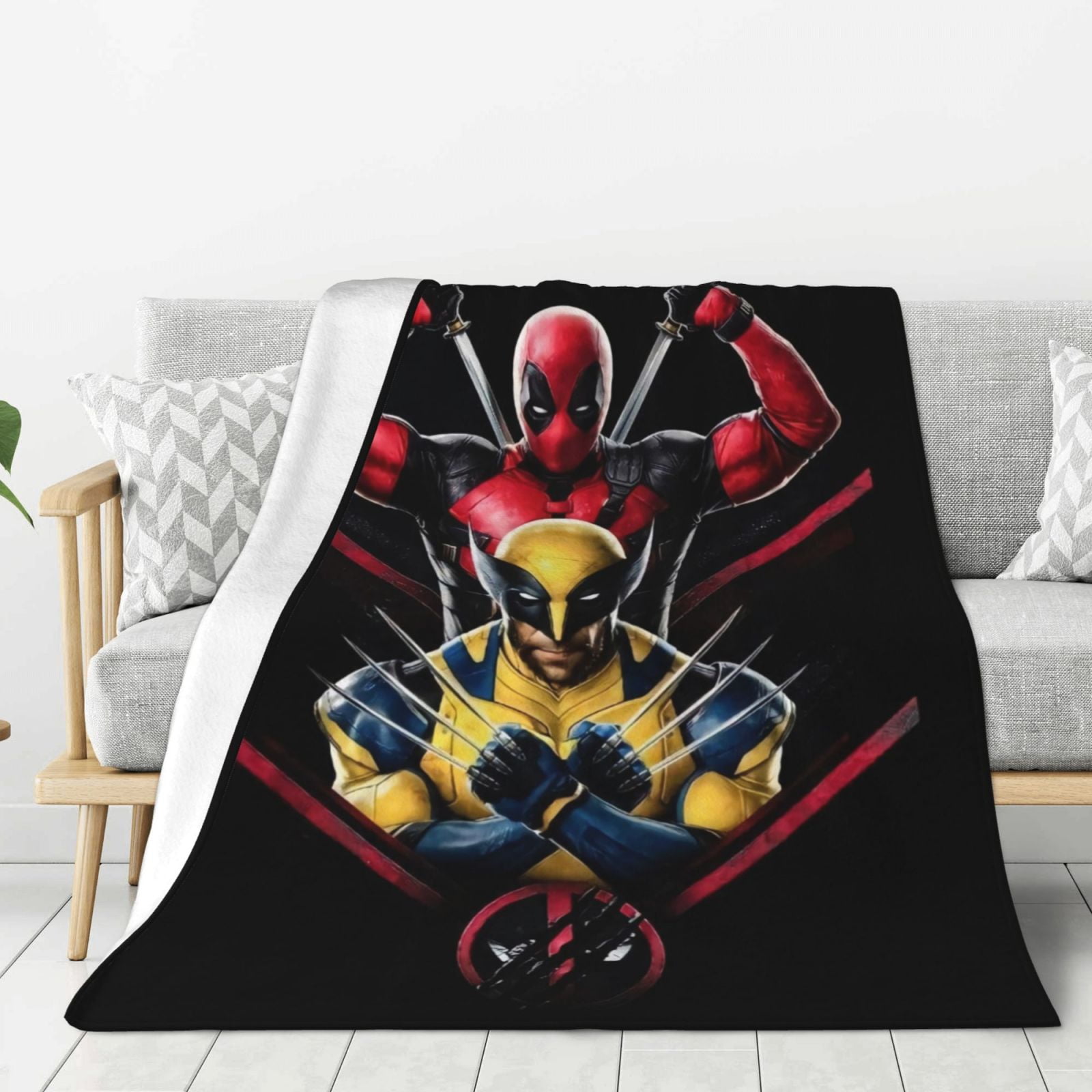 Spider-Man Deadpool & Wolverine Blanket,Throw Blanket for Kids and ...