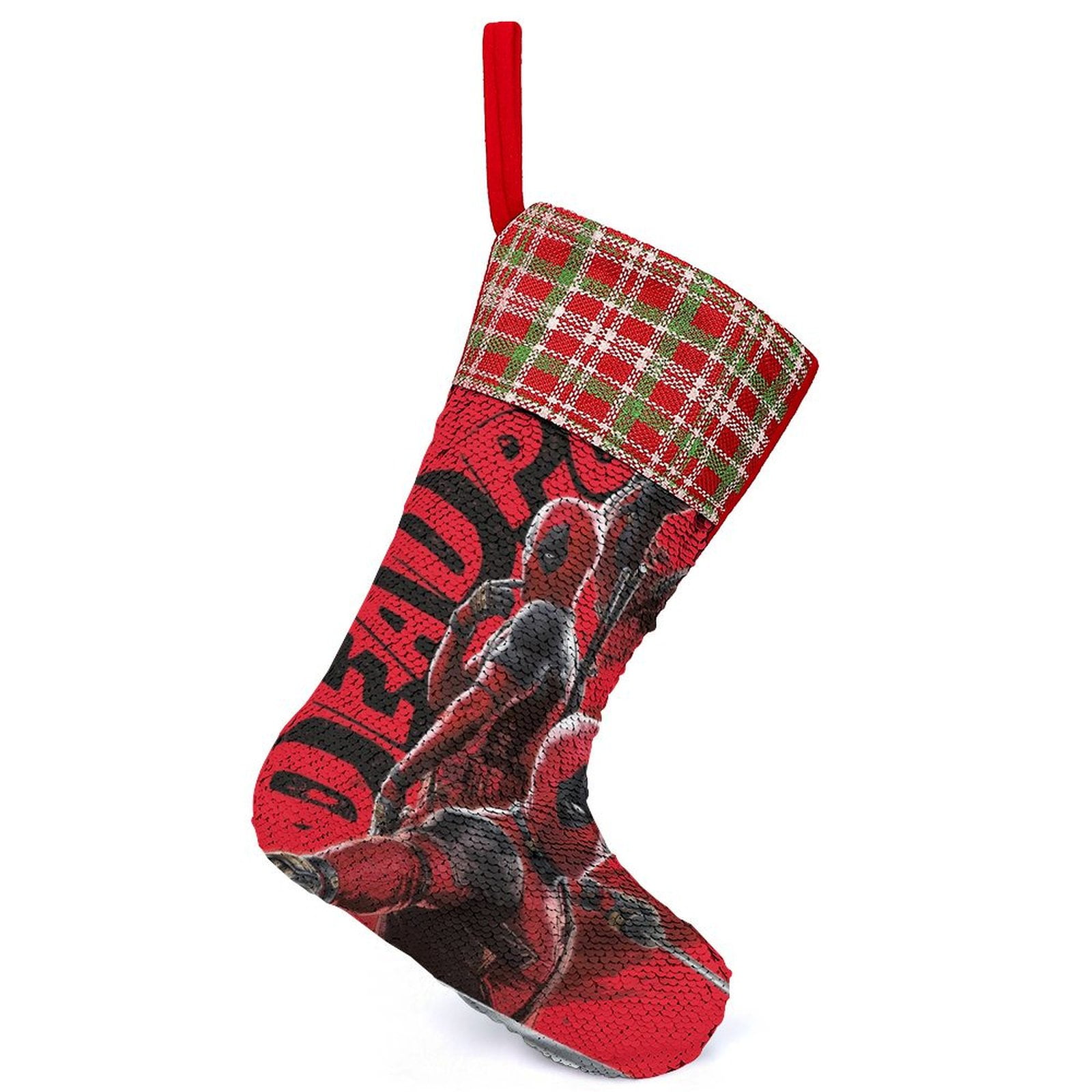 Spider-Man Deadpool & Wolverine Christmas Stockings,Reversible Color ...