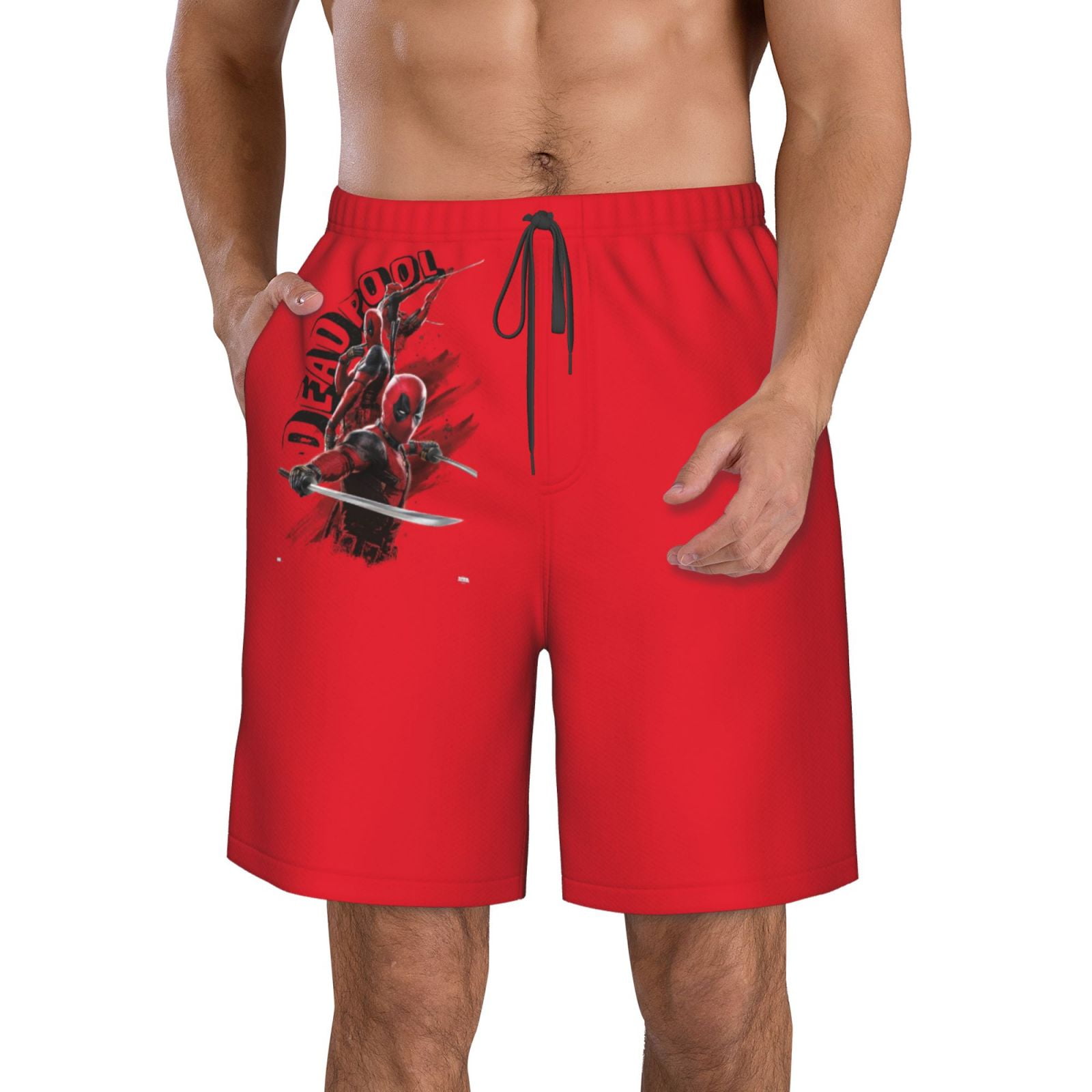 Spider-Man Deadpool & Wolverine Summer Beach Sign Mens Swim Trunks ...