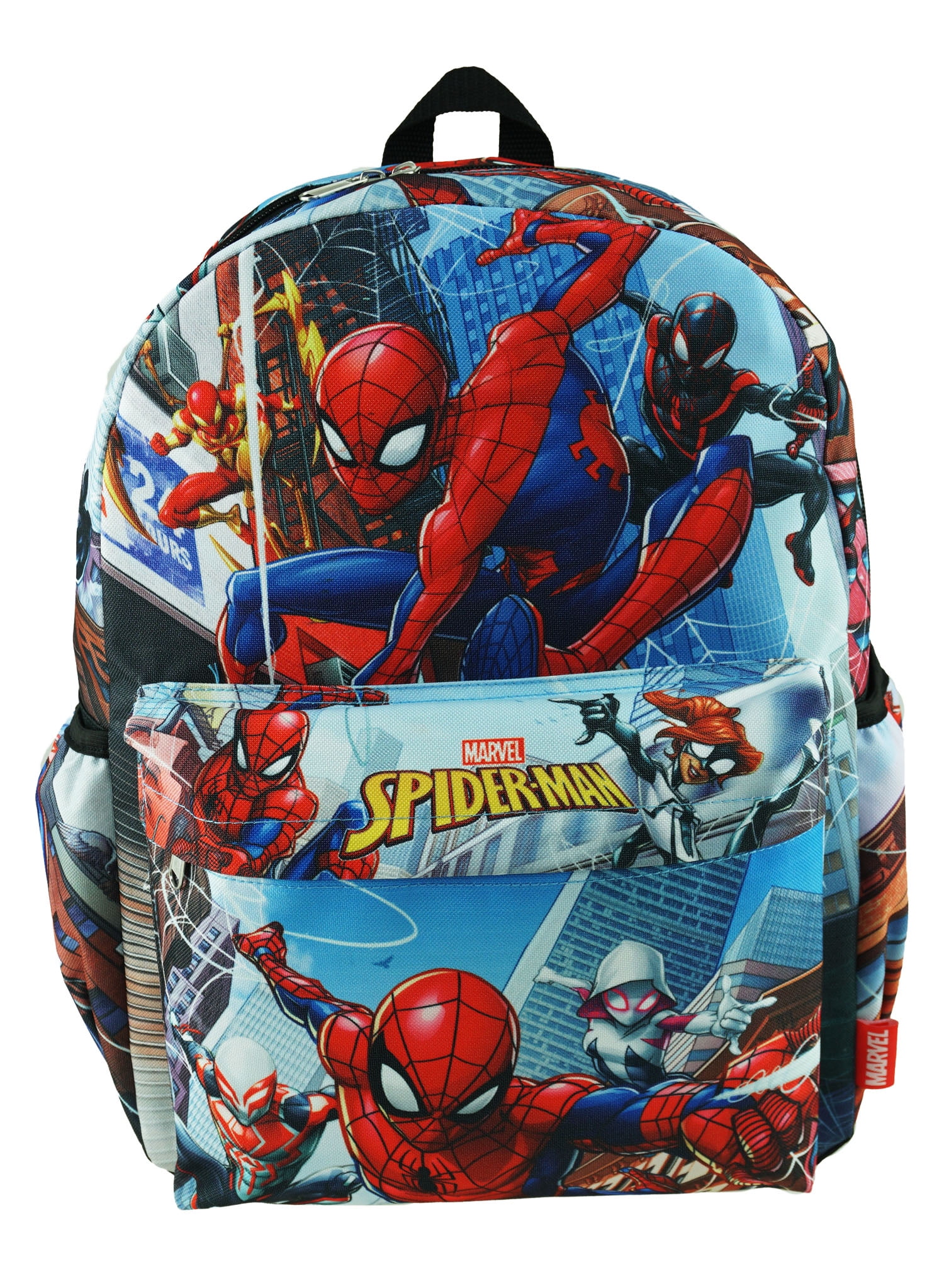 Spider-Man Deluxe Oversize Print Large 16" Backpack with Laptop ...