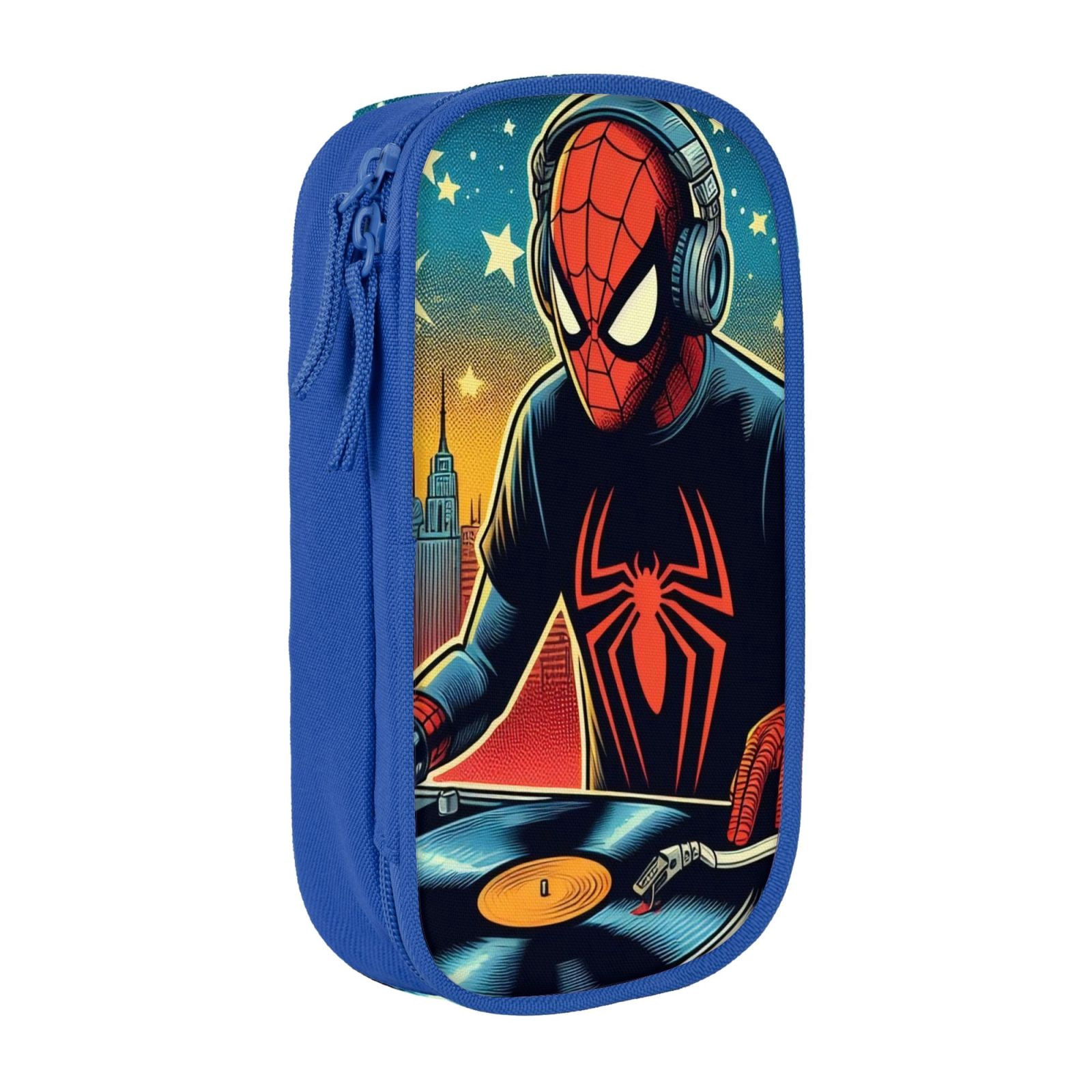 Spider-Man As Dj Pencil Case,Pencil Pouch,Big Pencil Bag Pouch Box ...