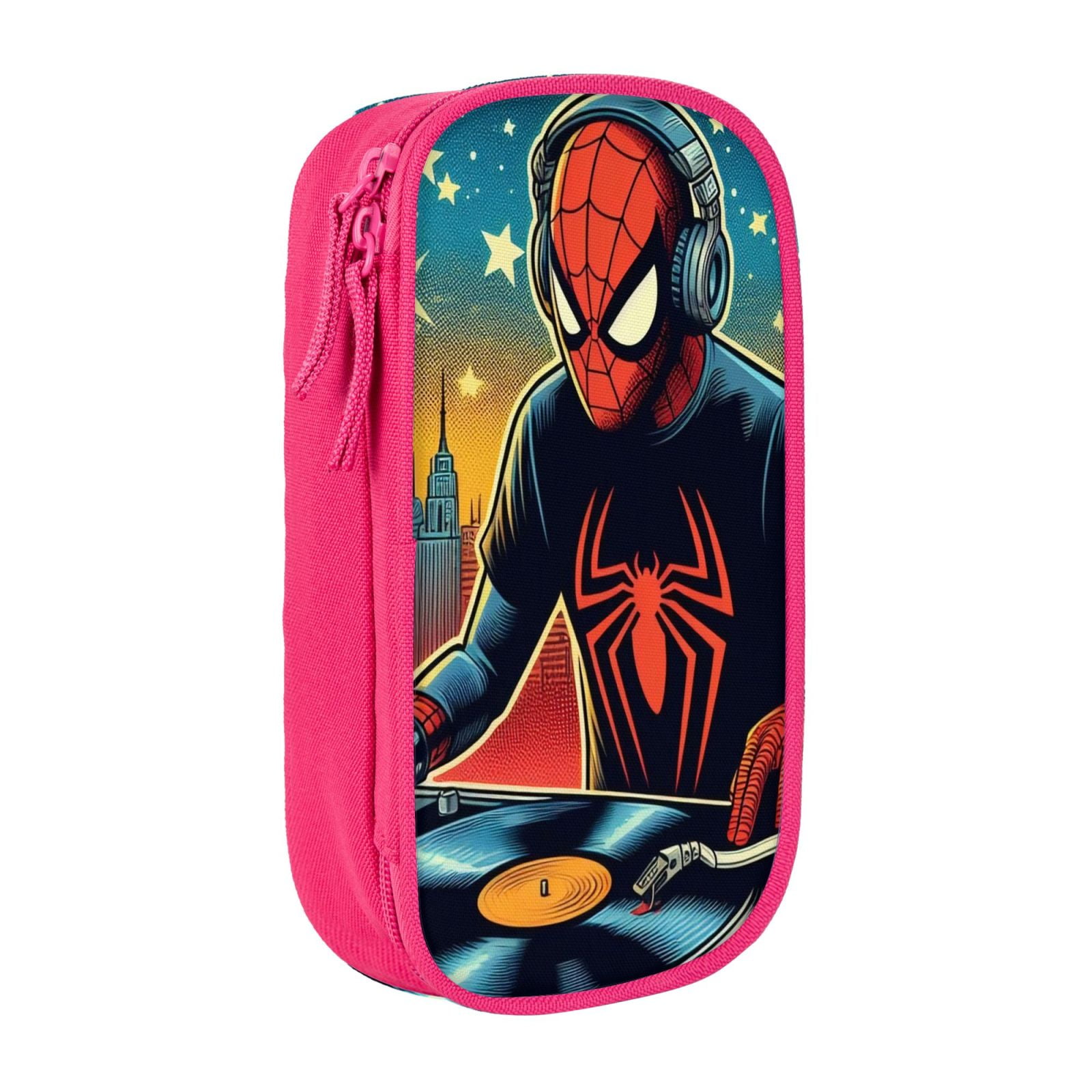 Spider-Man As Dj Pencil Case,Pencil Pouch,Big Pencil Bag Pouch Box ...