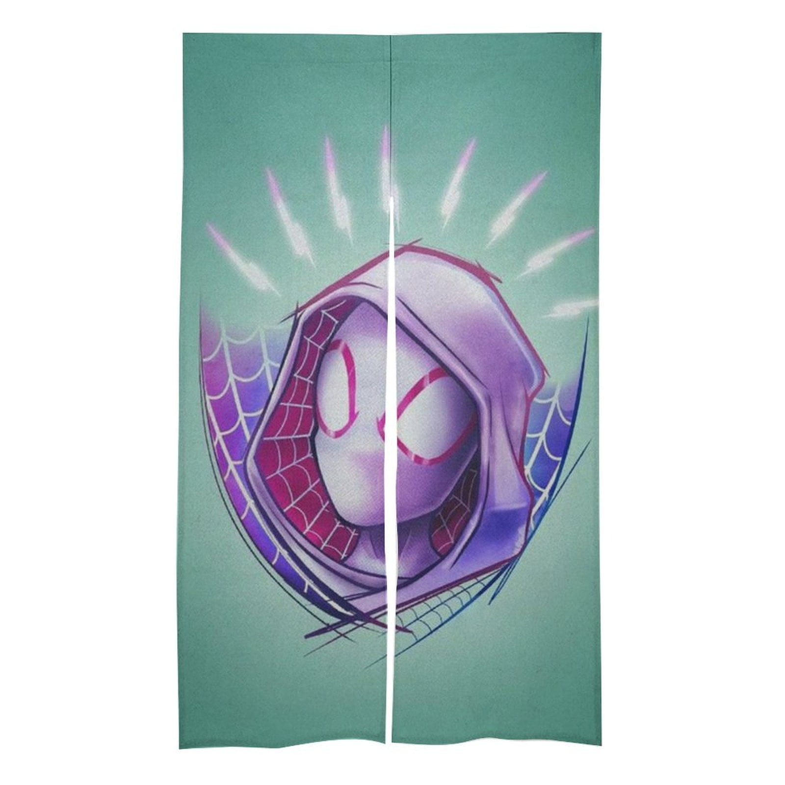 Spider Man Door Curtain Cartoon Anime Blackout Curtains 86x143cm ...