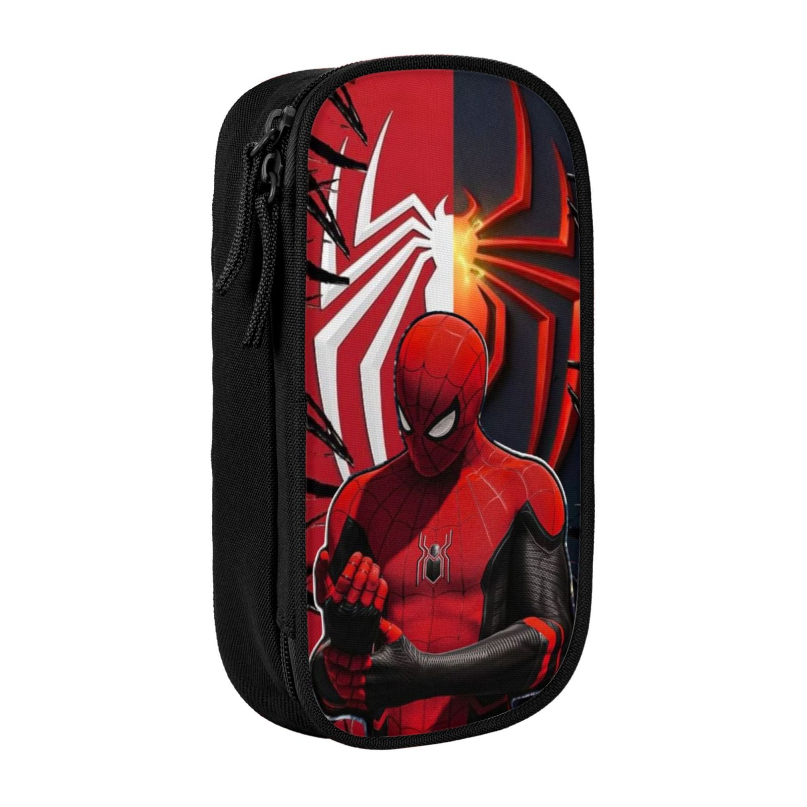 Spider-Man Double Layer Large Capacity Pencil Bag with Zipper ...