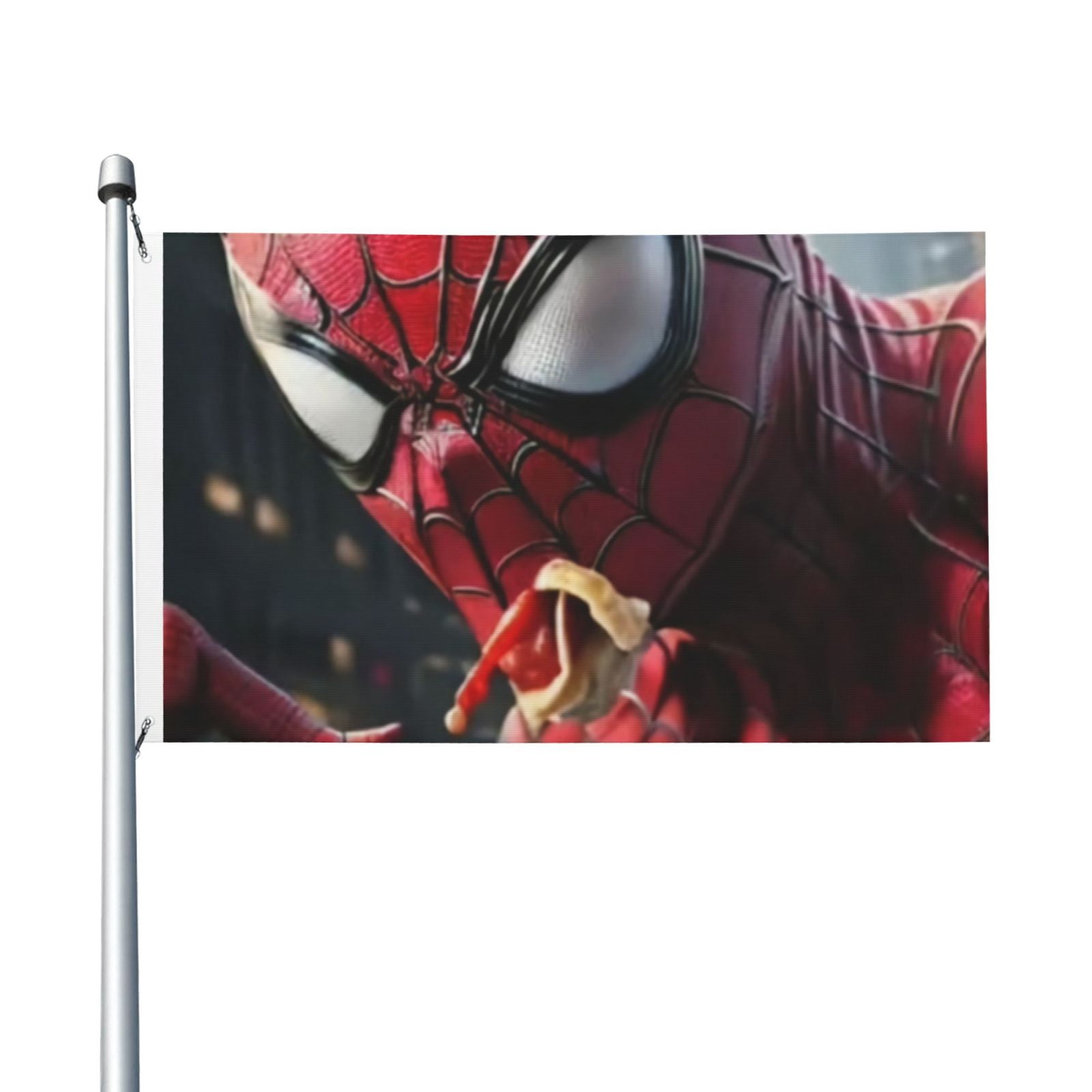 Spider-Man Eating Burger 3x5ft Face Flag Fade Proof Holiday Fall Flag ...
