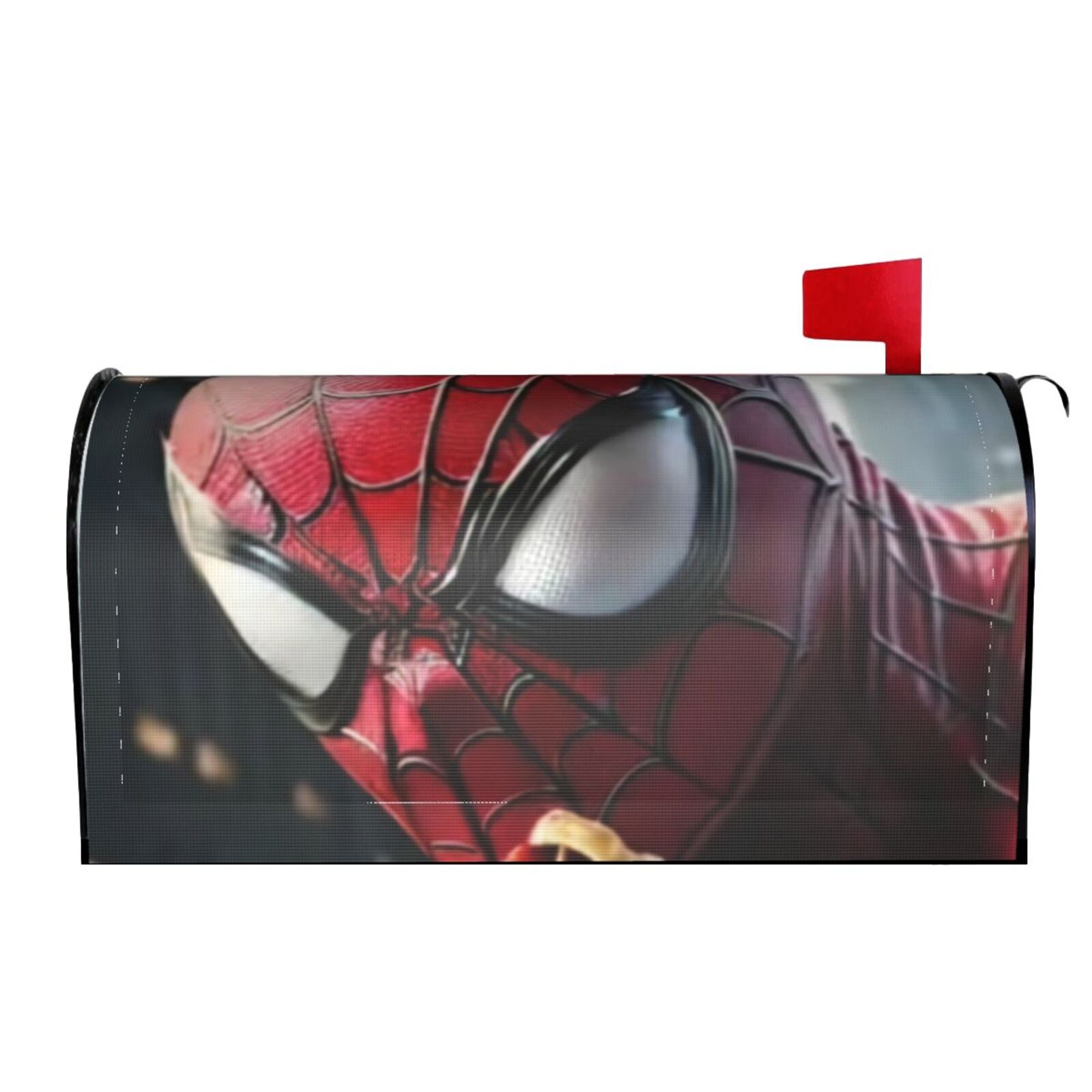 Spider-Man Eating Burger Cartoon Character Mailbox Cover Magnetic ...