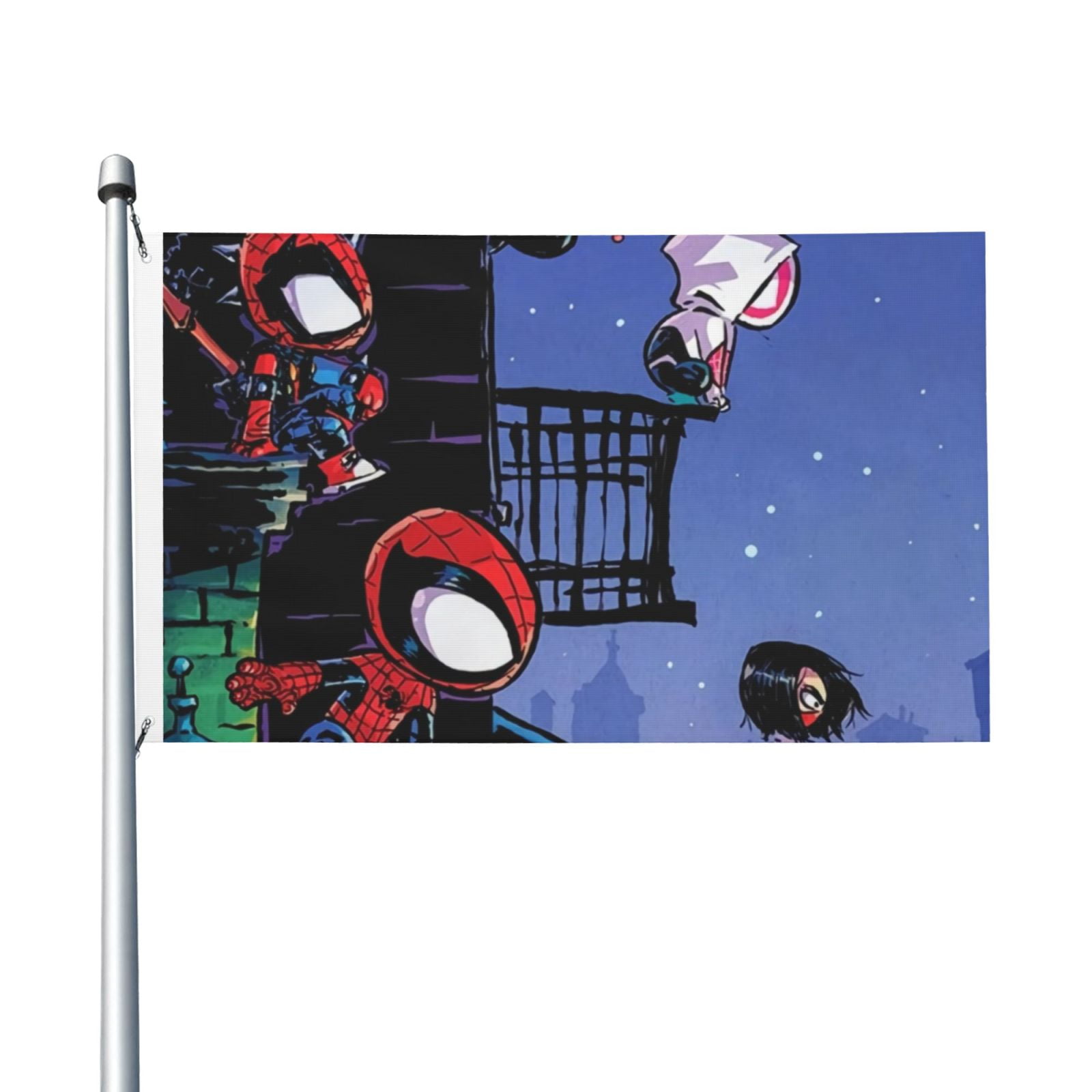 Spider-Man Edge Of Spiderverse 3x5ft Face Flag Fade Proof Holiday Fall ...
