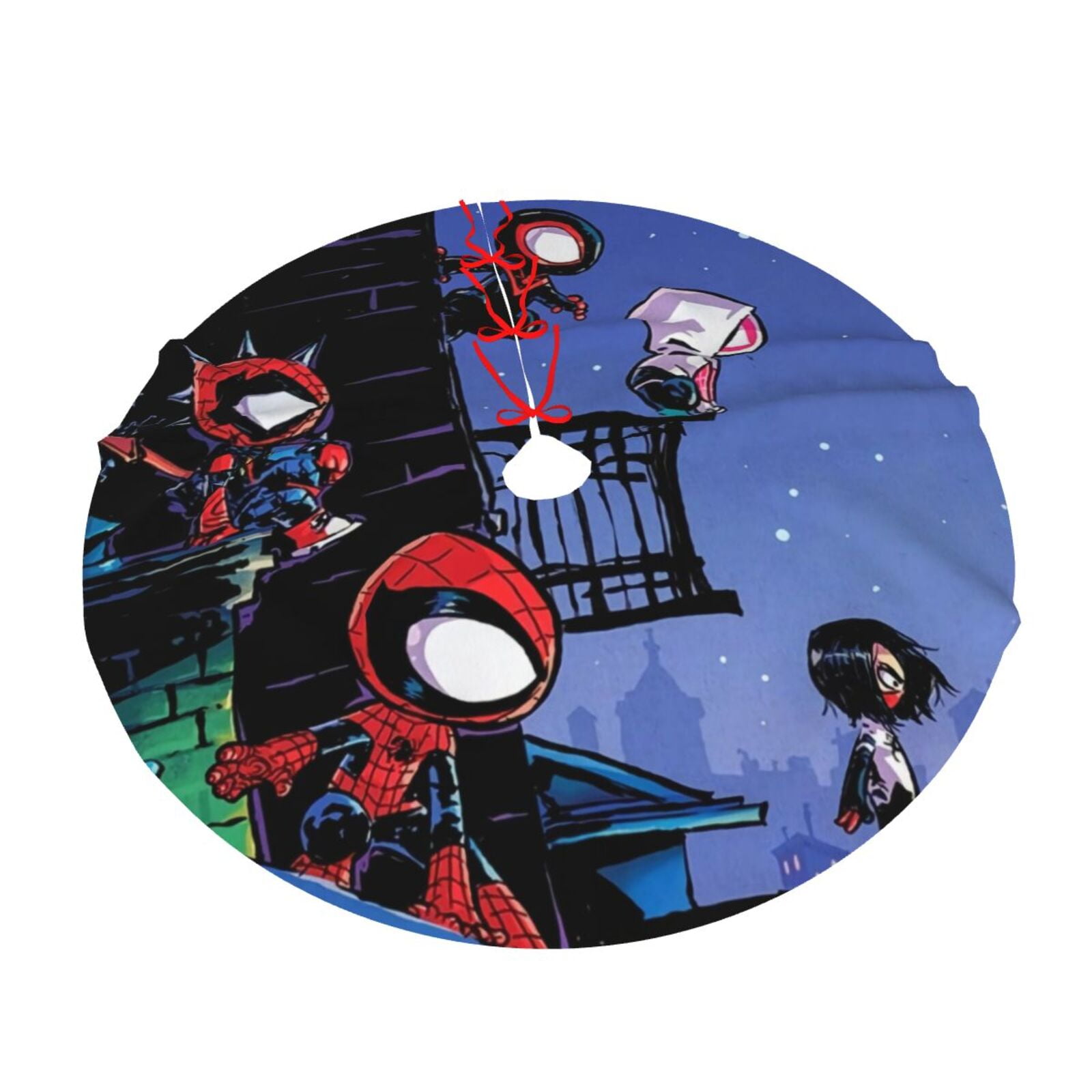 Spider-Man Edge Of Spiderverse Christmas Tree Skirt,Spider-Man Edge Of ...