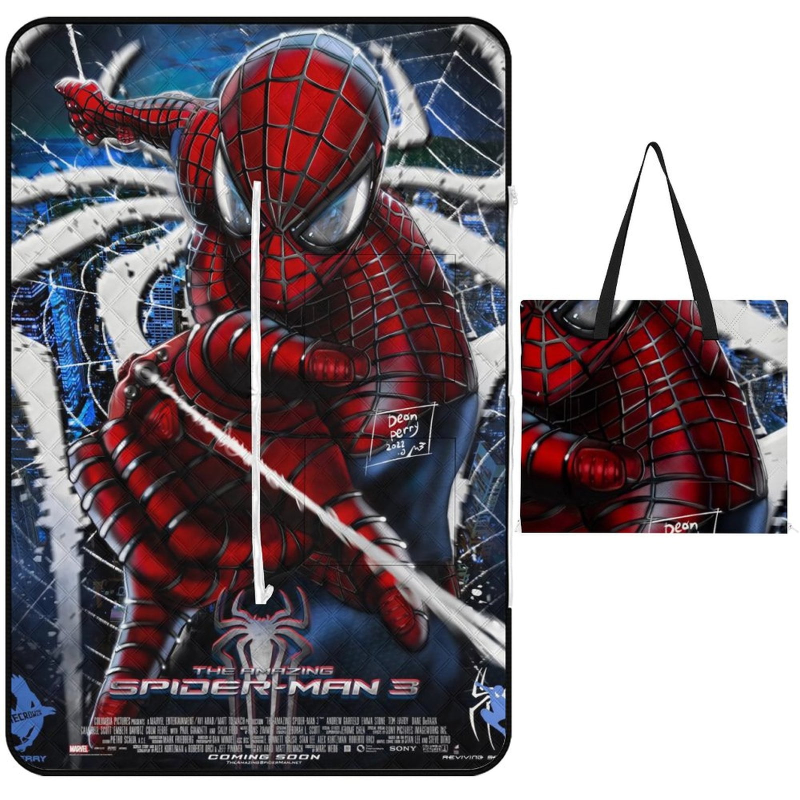 Spider-Man Extra Large Picnic Blanket Waterproof,59"x 39"Foldable ...