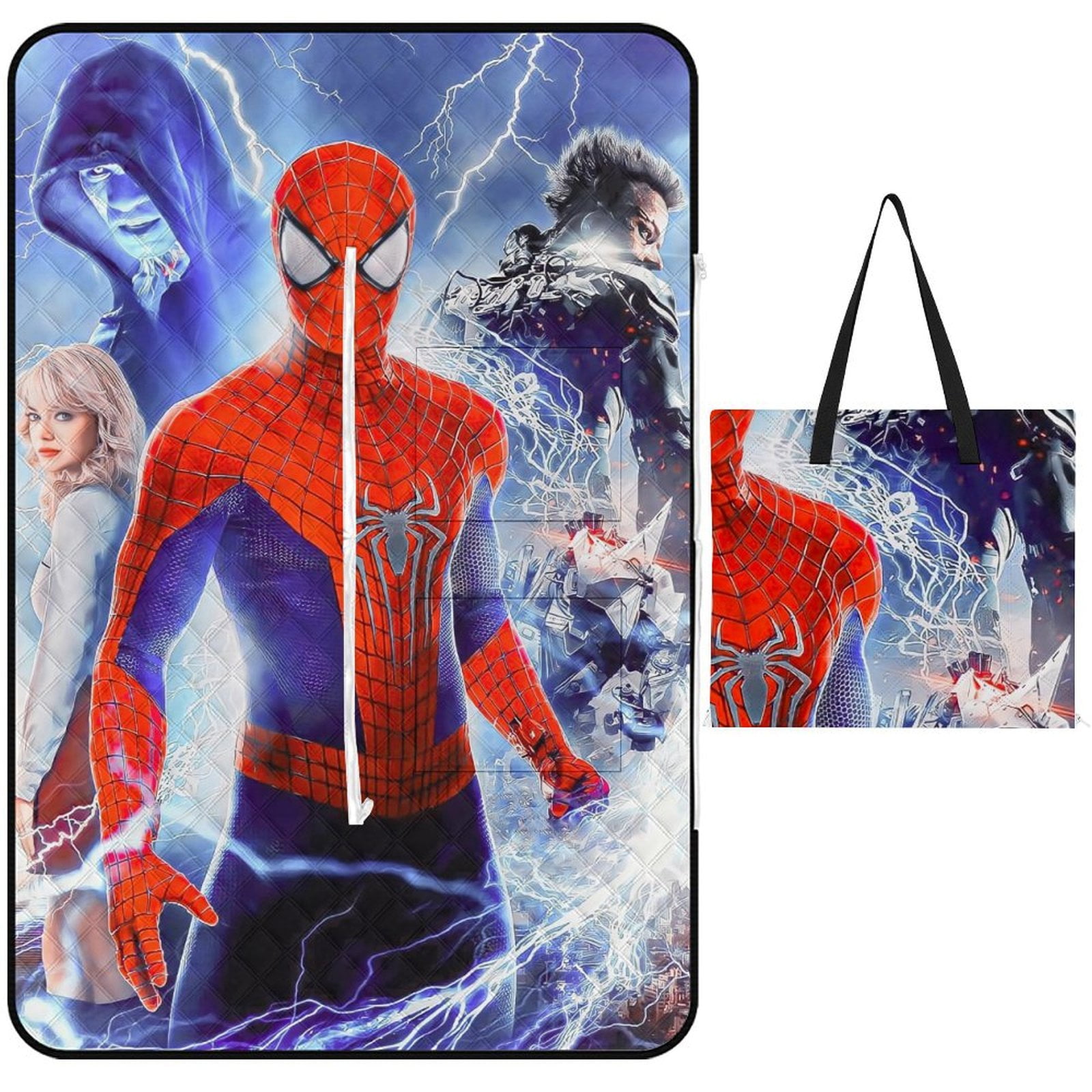Spider-Man Extra Large Picnic Blanket Waterproof,59"x 39"Foldable ...