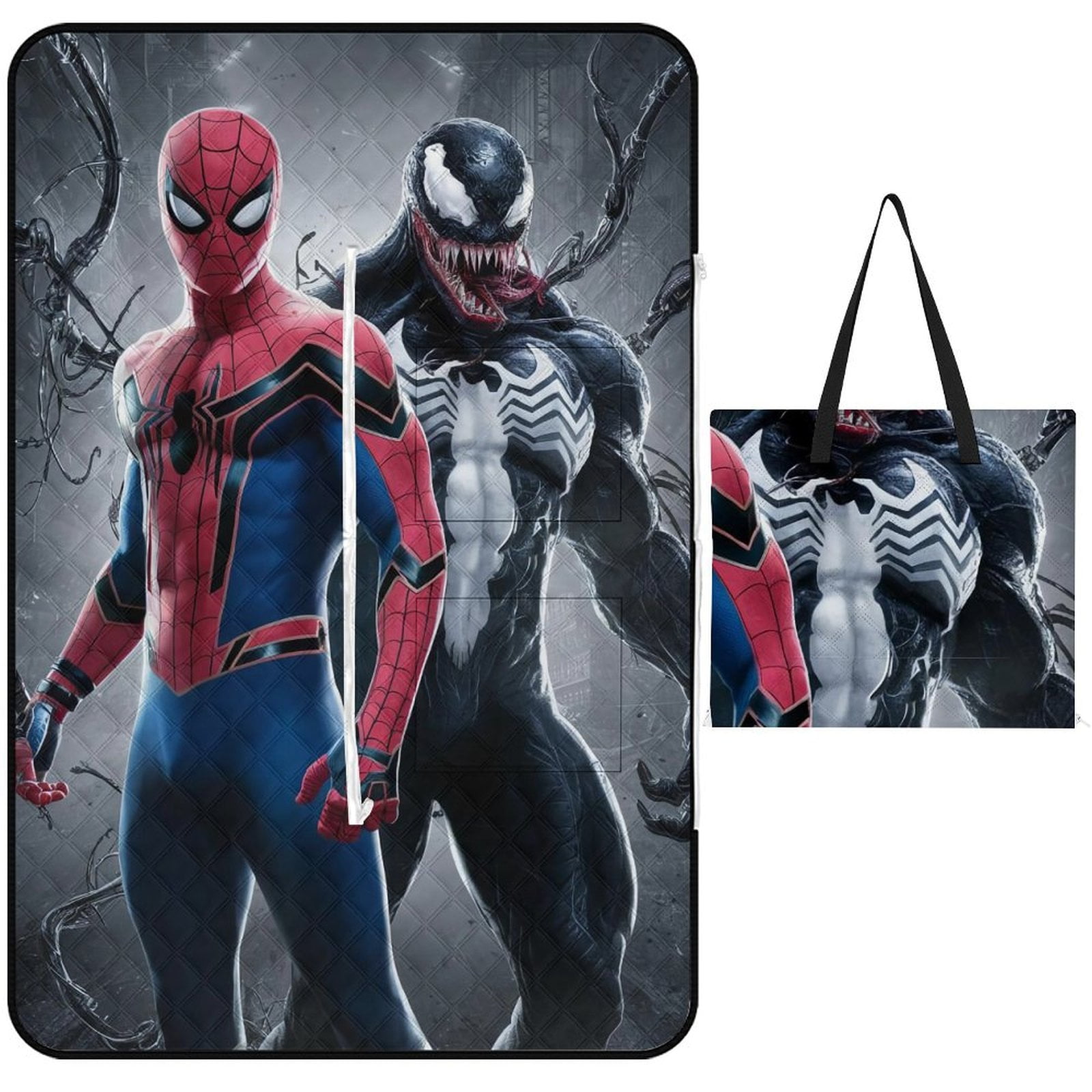 Spider Man Extra Large Picnic Outdoor Blanket,59 x 39 Waterproof ...