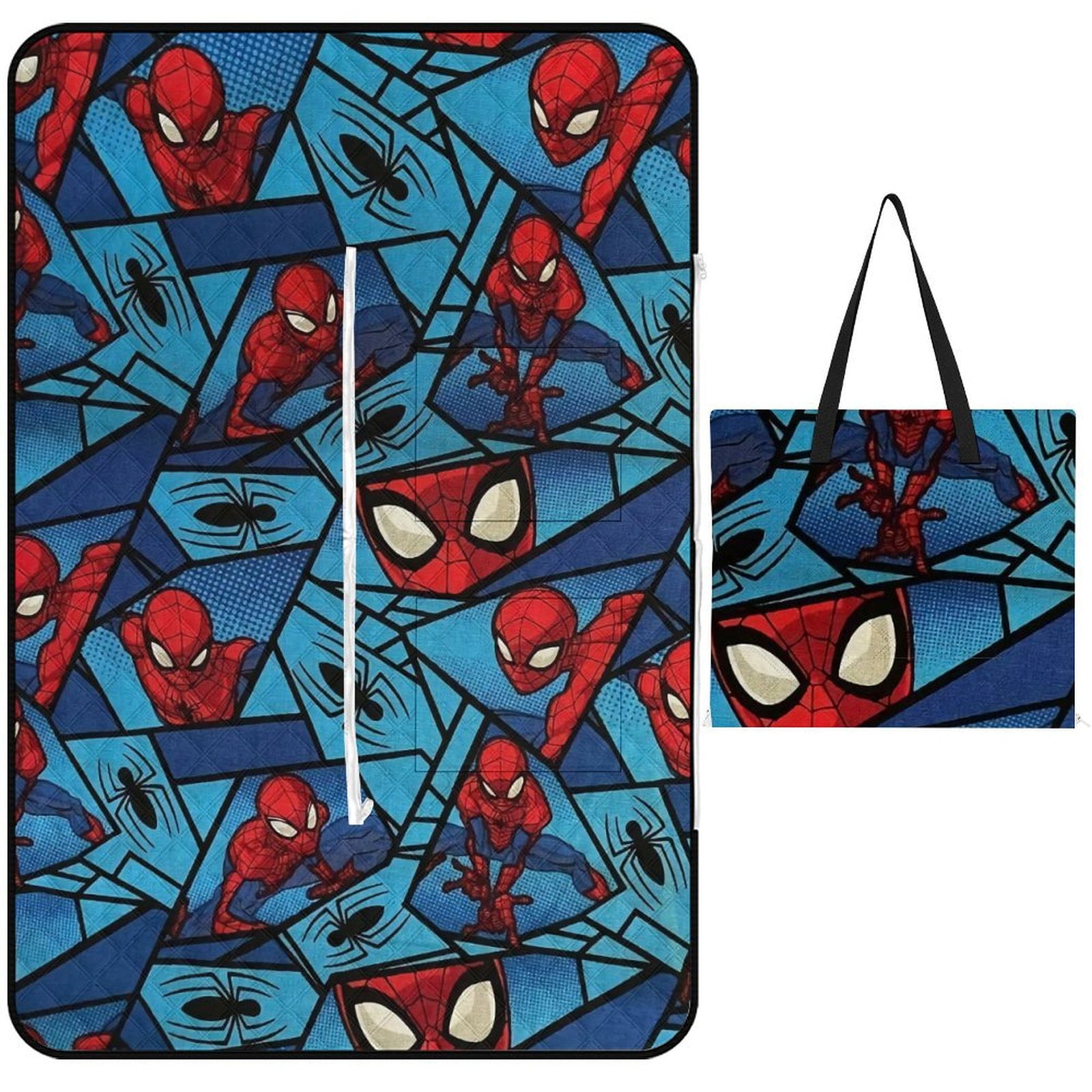 Spider-Man Extra Large Picnic Outdoor Blanket,59 x 39 Waterproof ...
