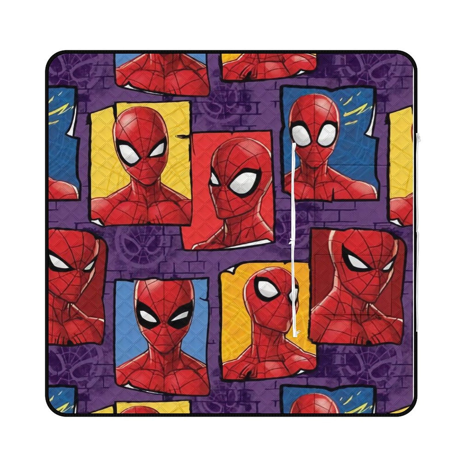 Spider-Man Extra Large Picnic Outdoor Blanket,59 x 59 Waterproof ...