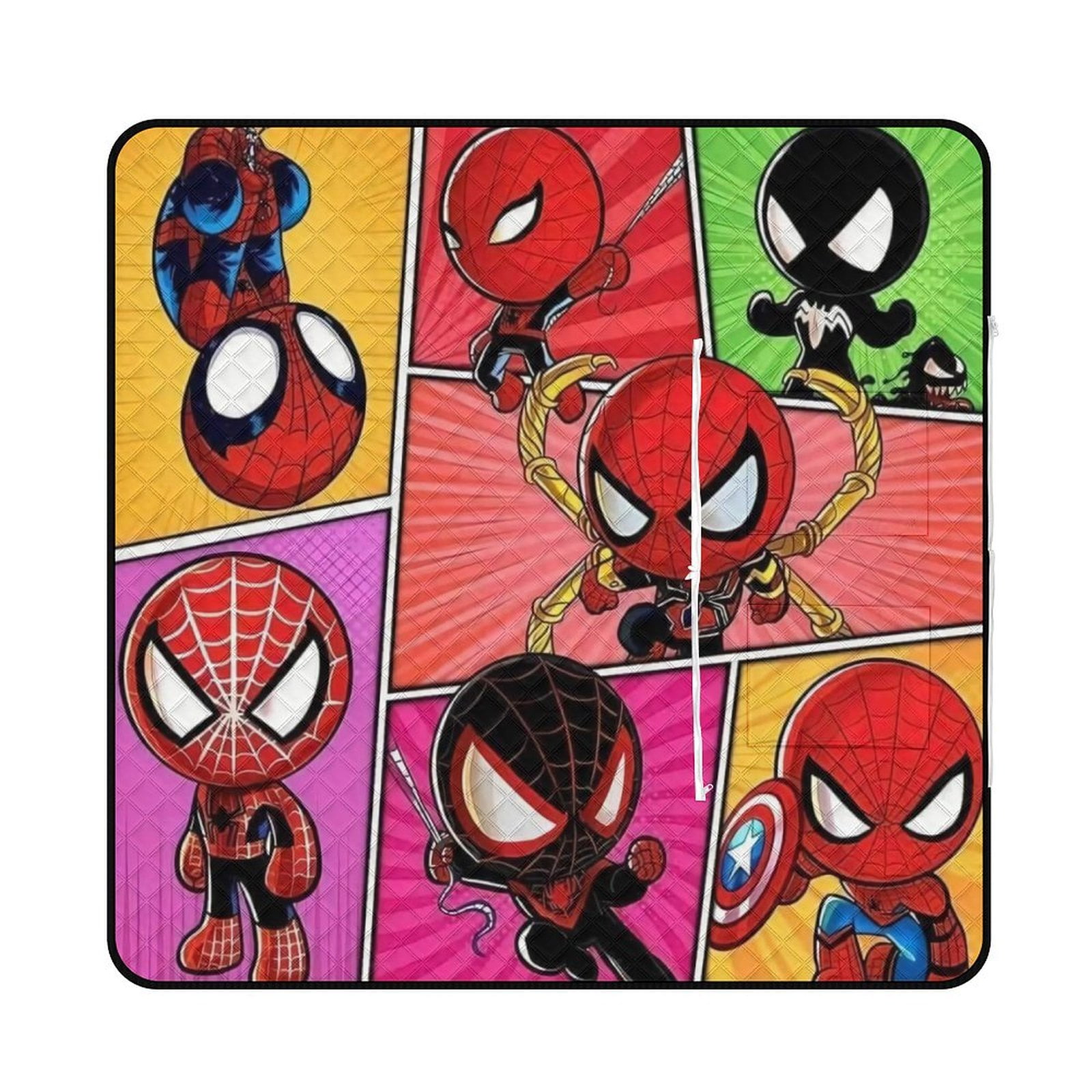 Spider-Man Extra Large Picnic Outdoor Blanket,59 x 59 Waterproof ...