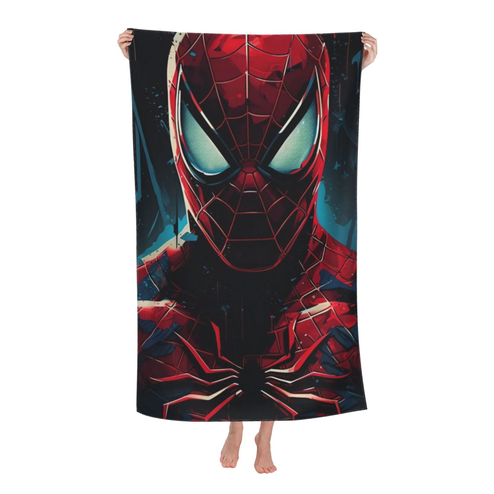 Spider-Man Face Bath Towels,Spider-Man Face Beach Towel,Soft Bath Towel ...