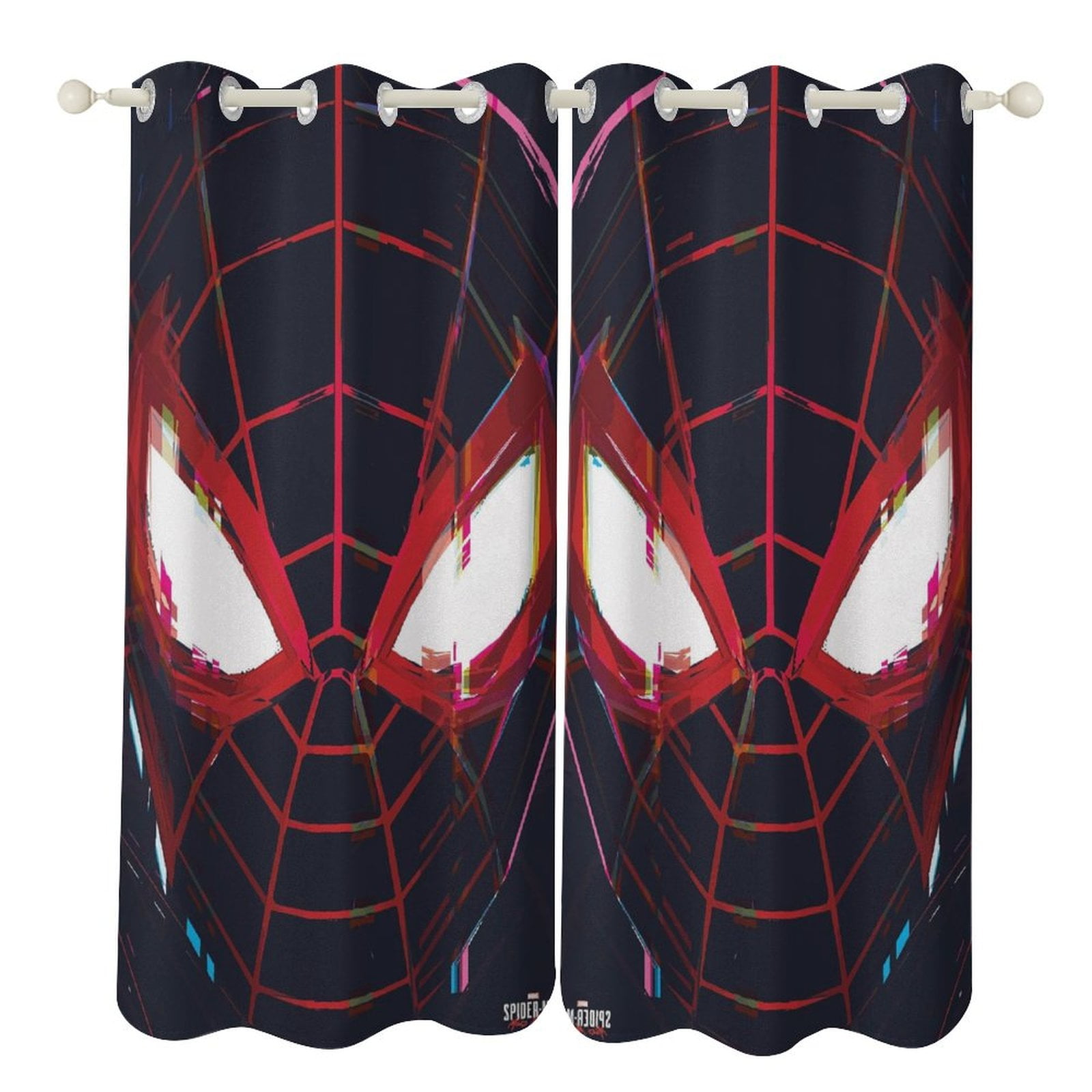Spider-Man Face Curtains 84 Inch,Blackout Curtains,Cartoon Curtains for ...