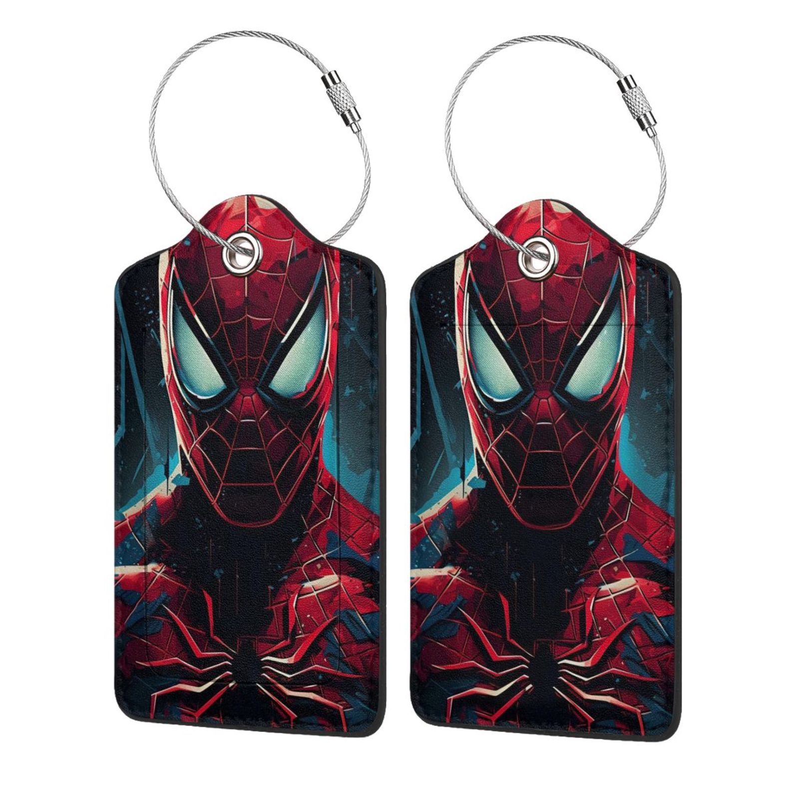 Spider-Man Face Luggage Tags for Suitcases Travel ID Identification ...