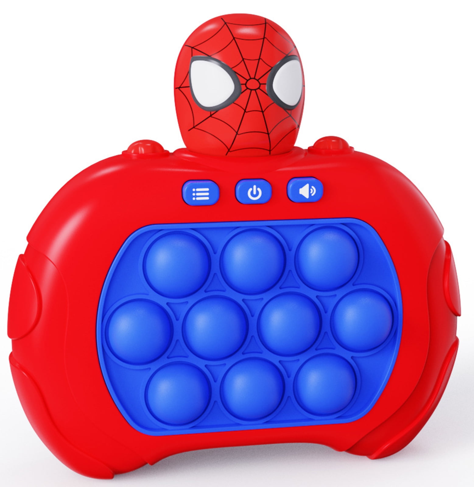 Spider Man Fast Push Game, Cute Anime Pop Fidget Light Up Bubble ...