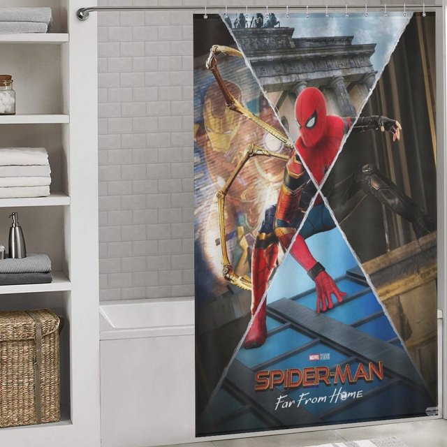 Spider-Man Fragments Shower Curtains for Bathroom,Shower Curtain ...