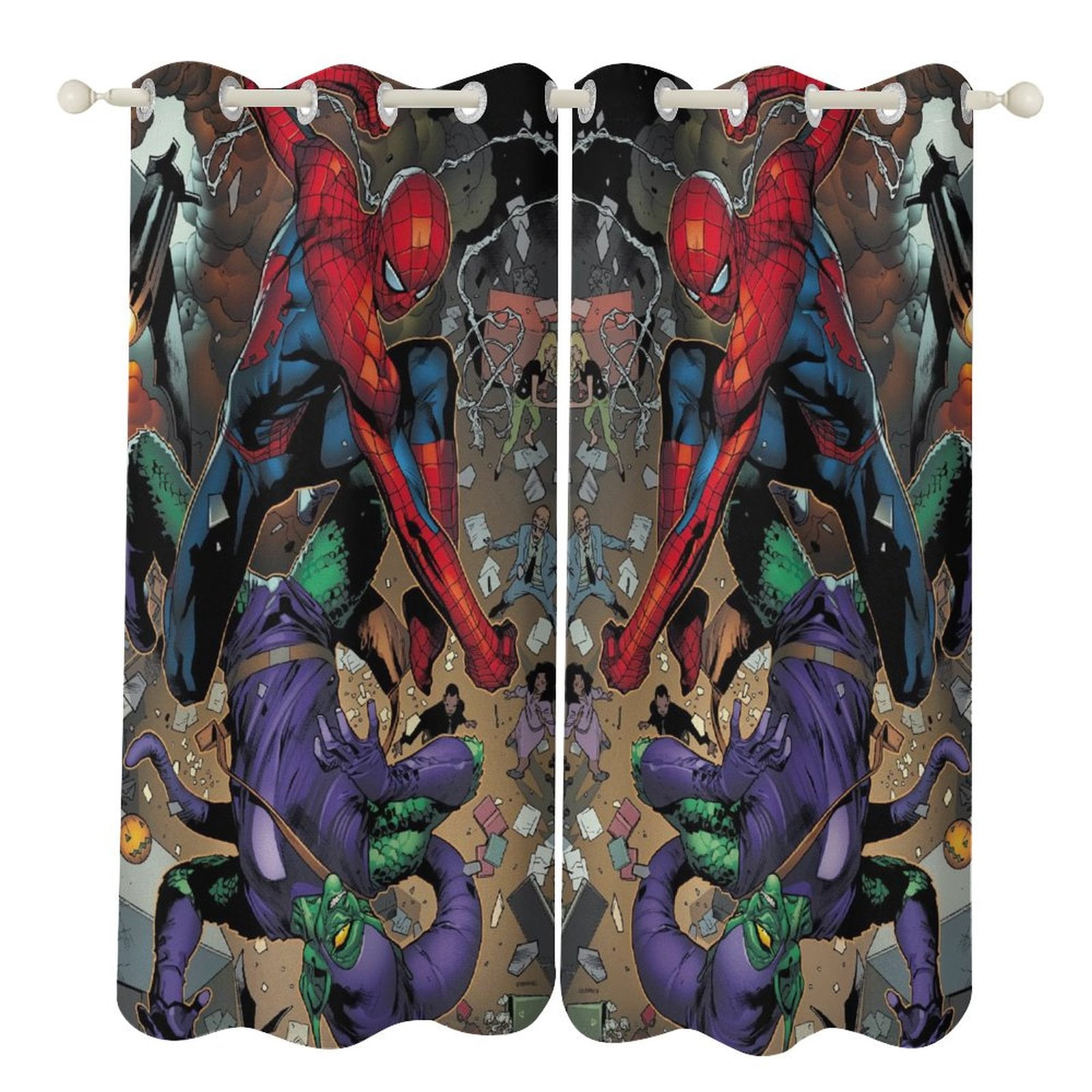 Spider-Man - Go Down Swinging Curtains 84 Inch,Blackout Curtains ...