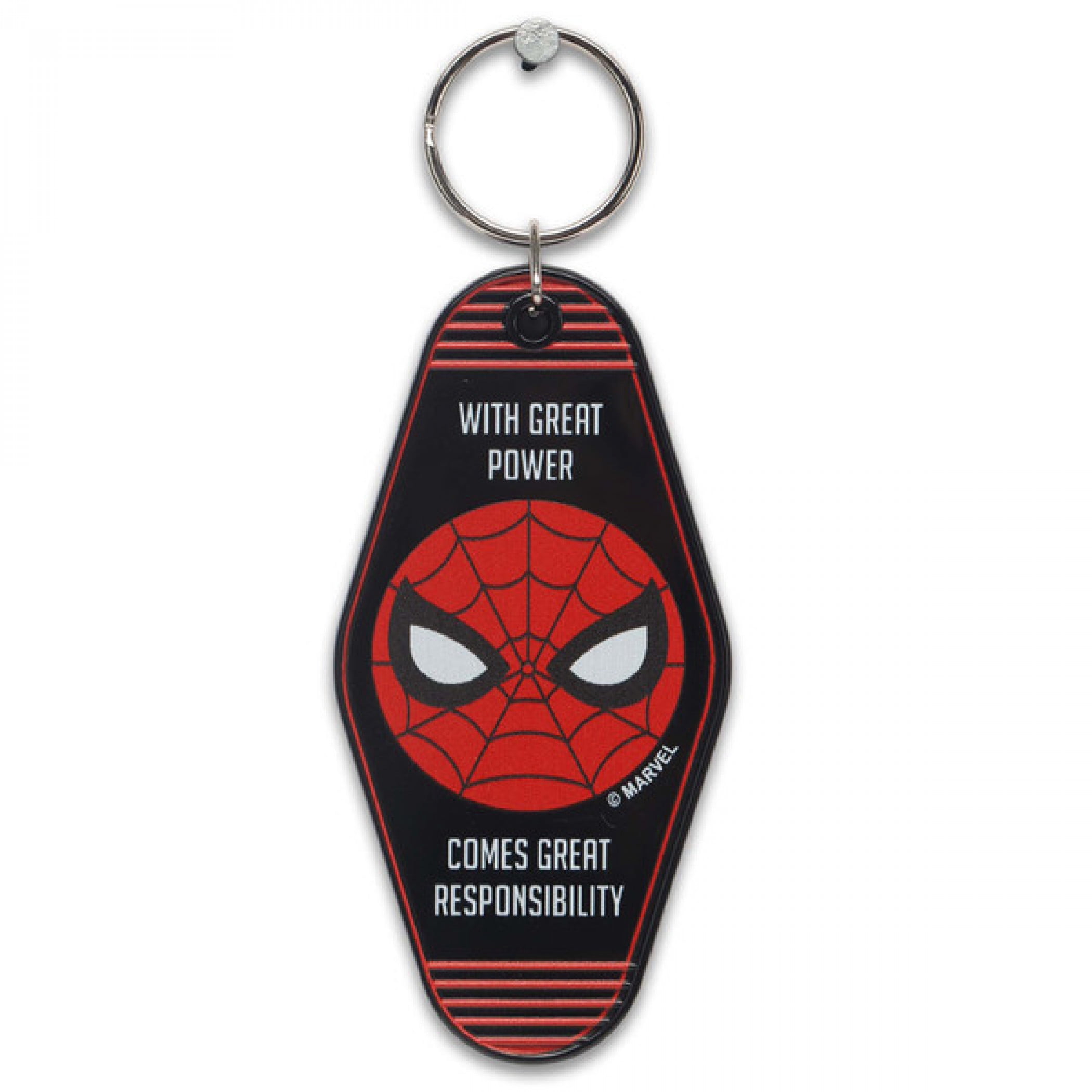 Spider-Man 879961 Great Power Comes Great Responsibility Keychain ...