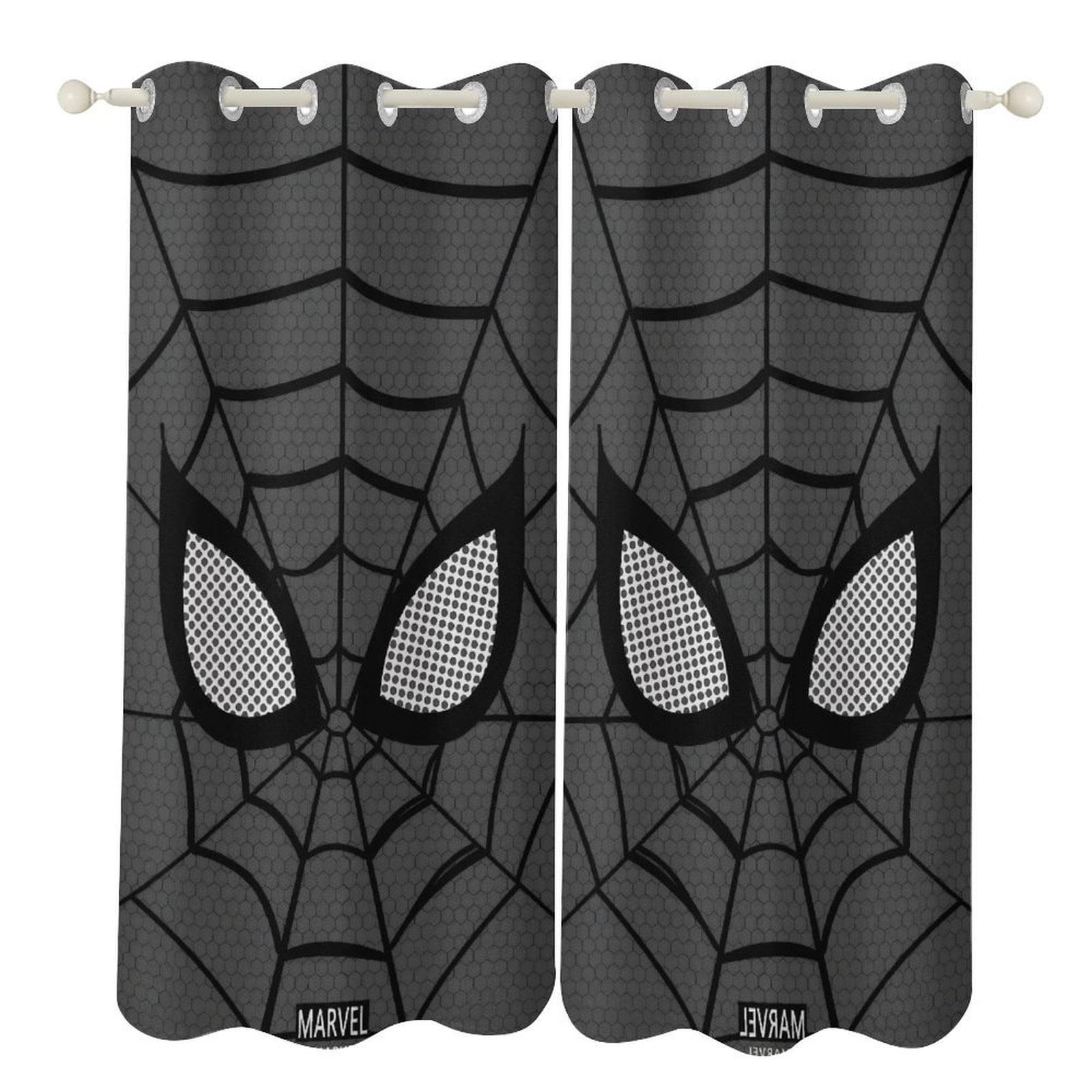 Spider-Man Grey Wallpaper Curtains,Blackout Curtains,Curtains for ...