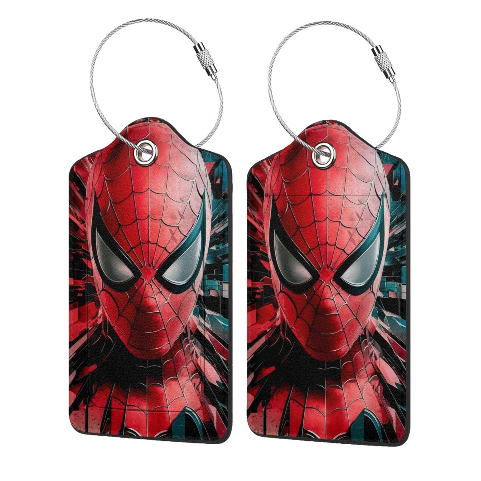 Spider-Man Head 032 Luggage Tags for Suitcases Travel ID Identification ...