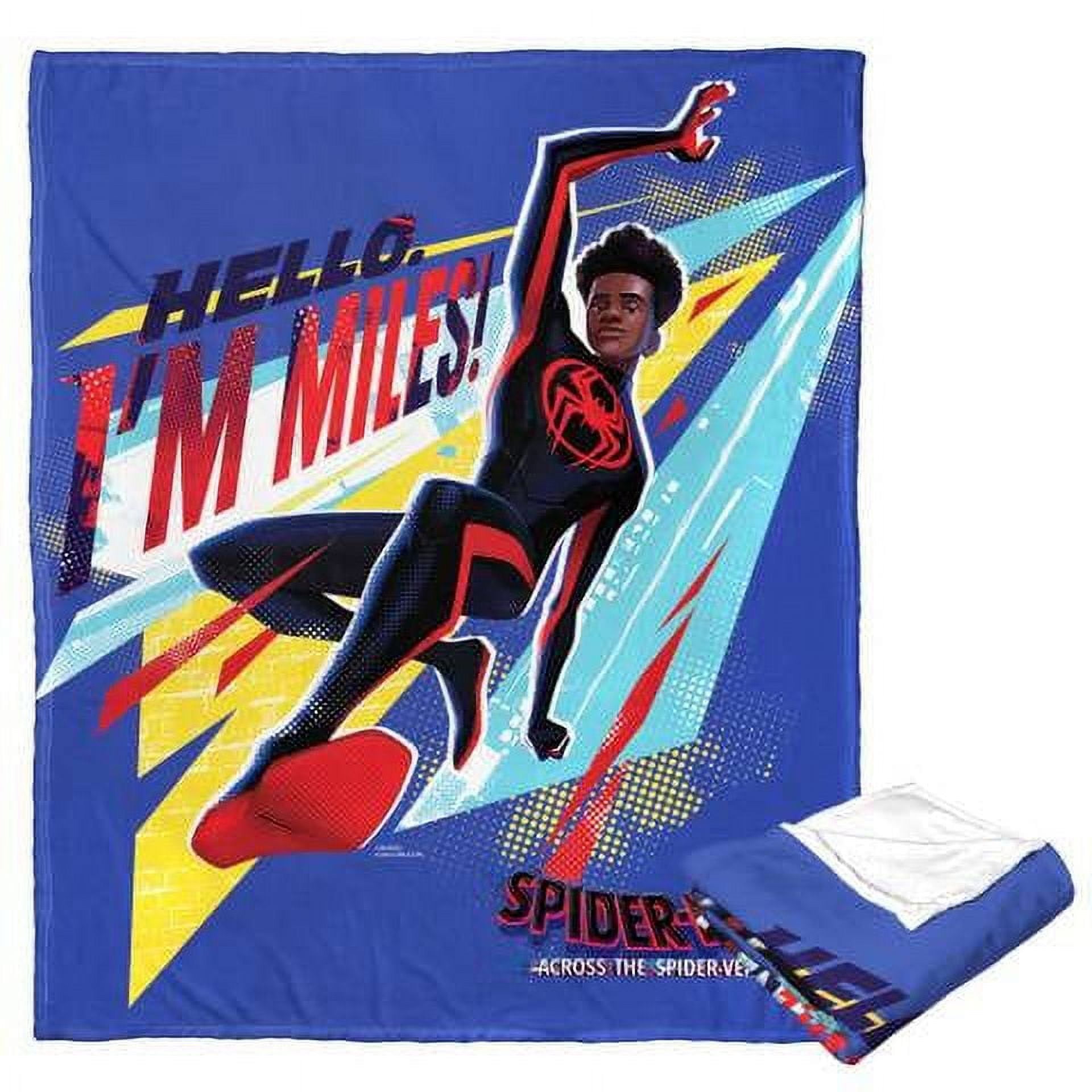 Spider-Man Hello Miles Marvel Kids Silk Touch Throw Blanket, 50 x 60 ...