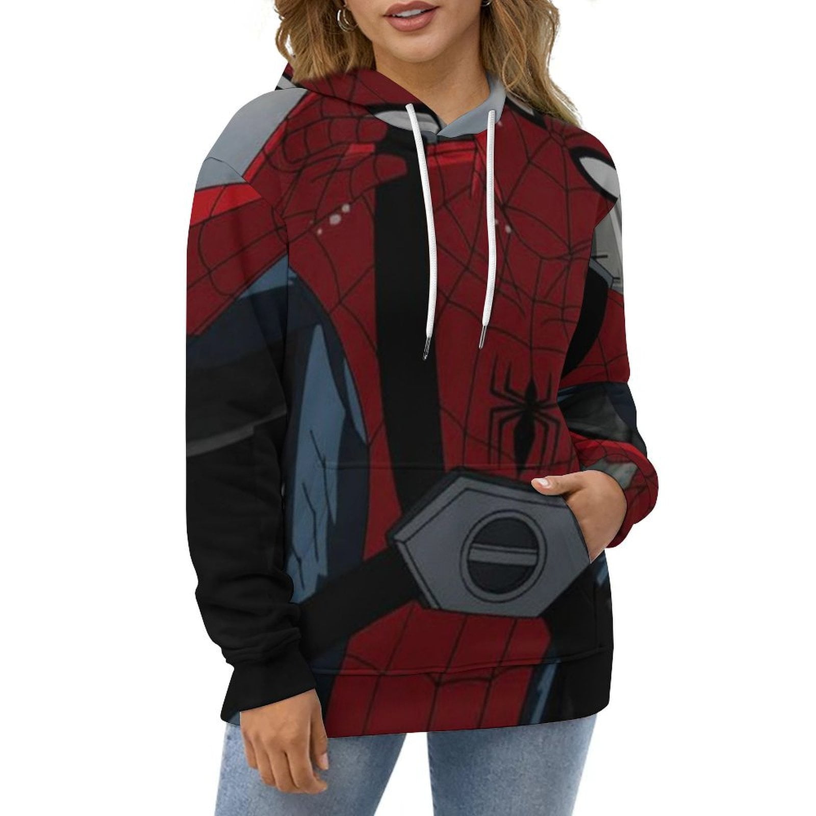 Spider Man Hoodie with Pocket Anime for Men Women Couple Gift - Walmart.com