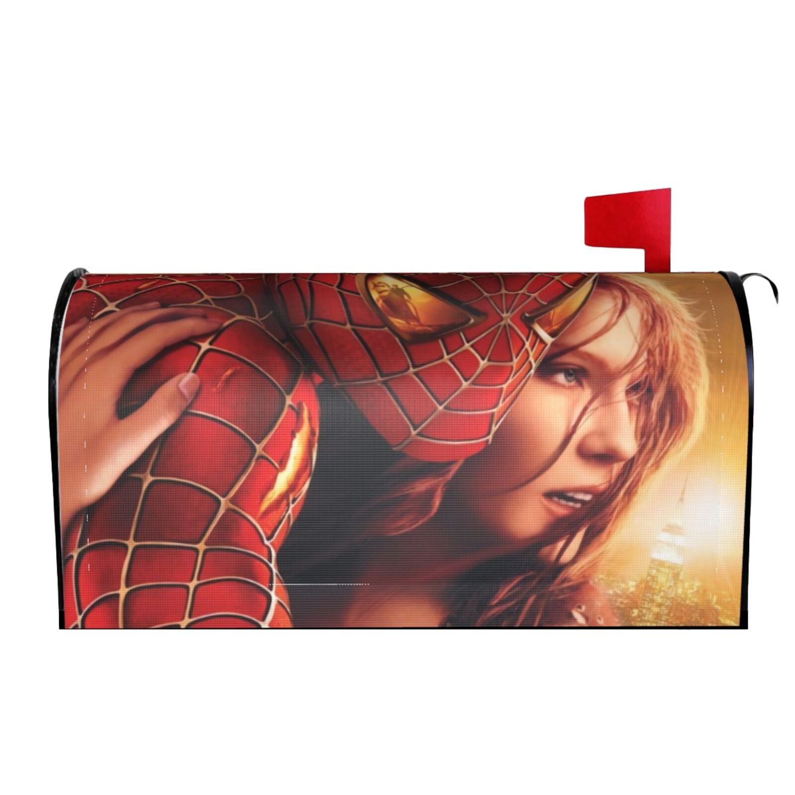 Spider-Man Hugs A Beautiful Woman2 Cartoon Character Mailbox Cover ...