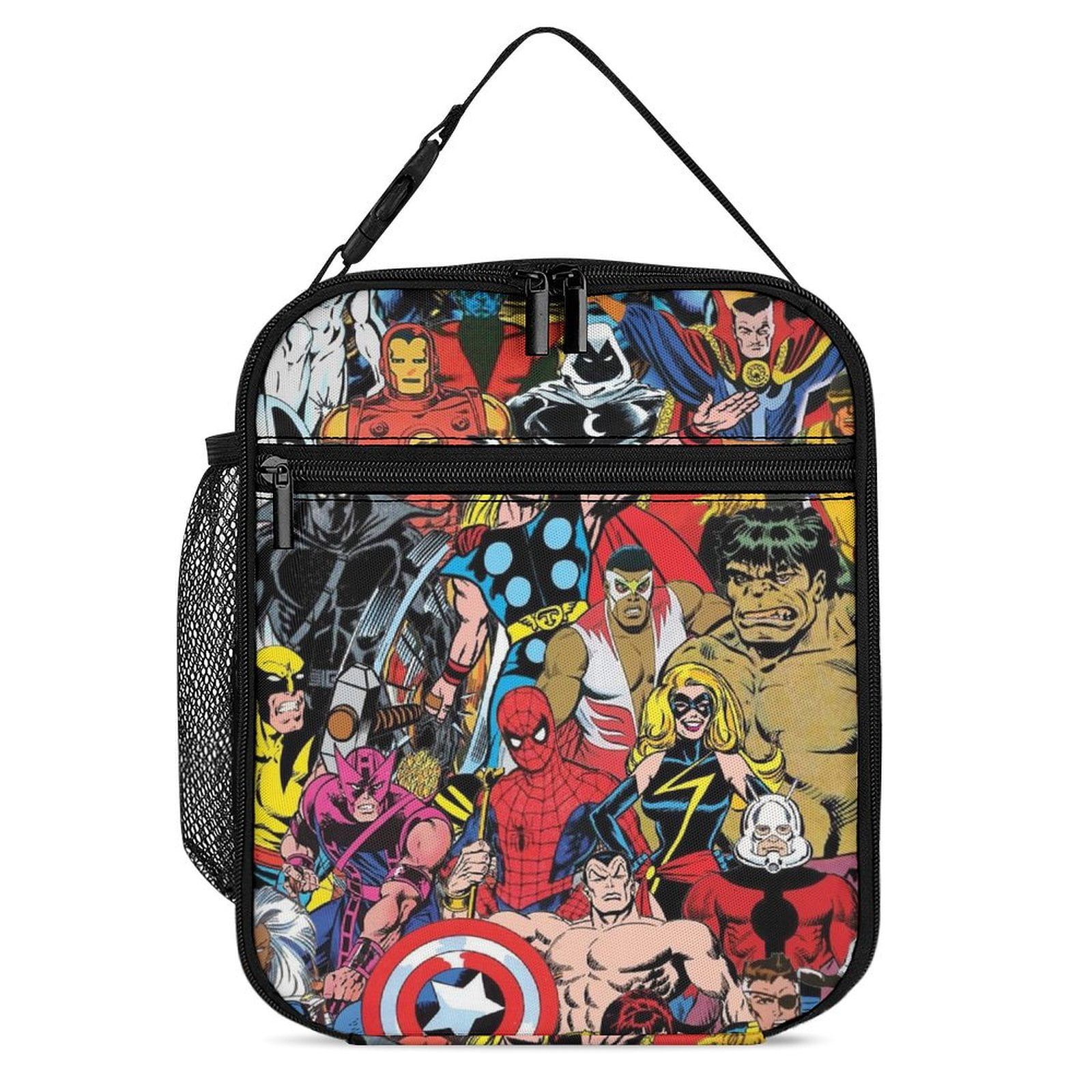 Spider-Man Insulated Lunch Boxes for Women Man, Portable Reusable Lunch ...