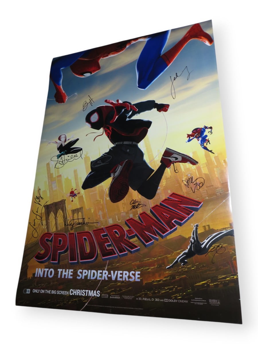 Spider-Man Into the Spider-Verse Autographed 27X40 Poster Steinfeld 9 ...