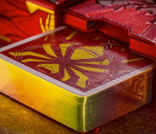 Spider-Man: Iron Spider Armor (Classic Gold Gilded) Playing Cards Card ...