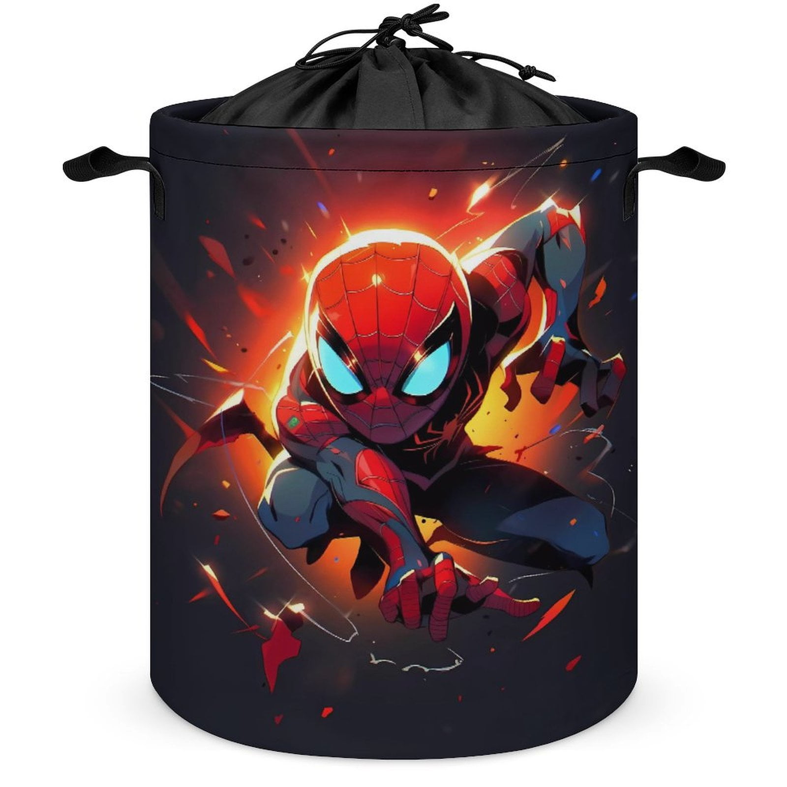 Spider-Man Kid Boy Girl Laundry Hamper with Handle Collapsible Clothes ...