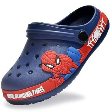 Spider Man Kid's Cartoon EVA Garden Beach Clogs Slip on Water Shoes ...