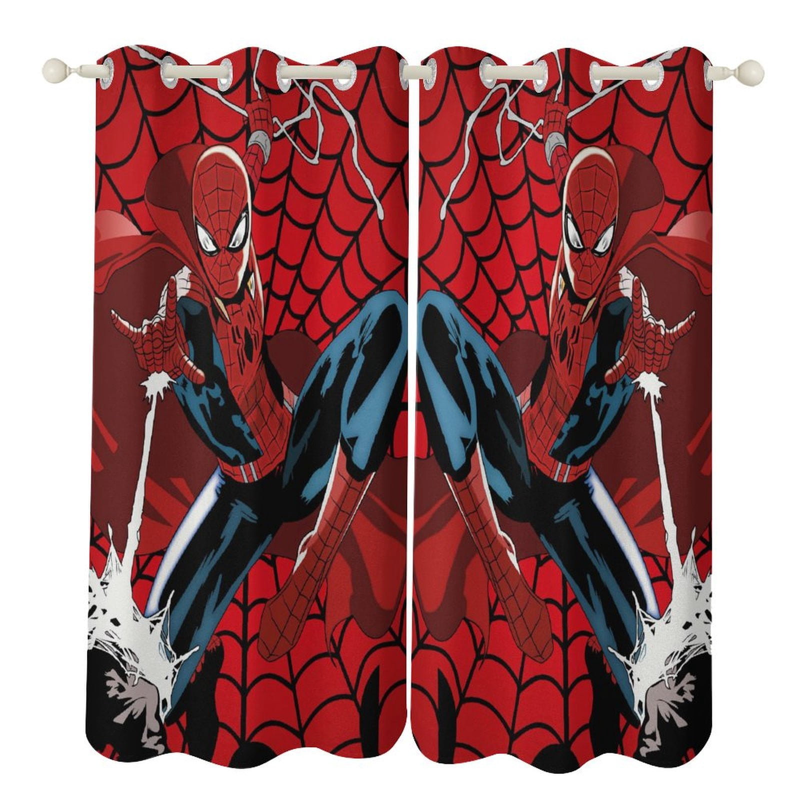 Spider-Man Kids Curtains 52 X 72 Inch,Cartoon Blackout Curtains,Daycare ...