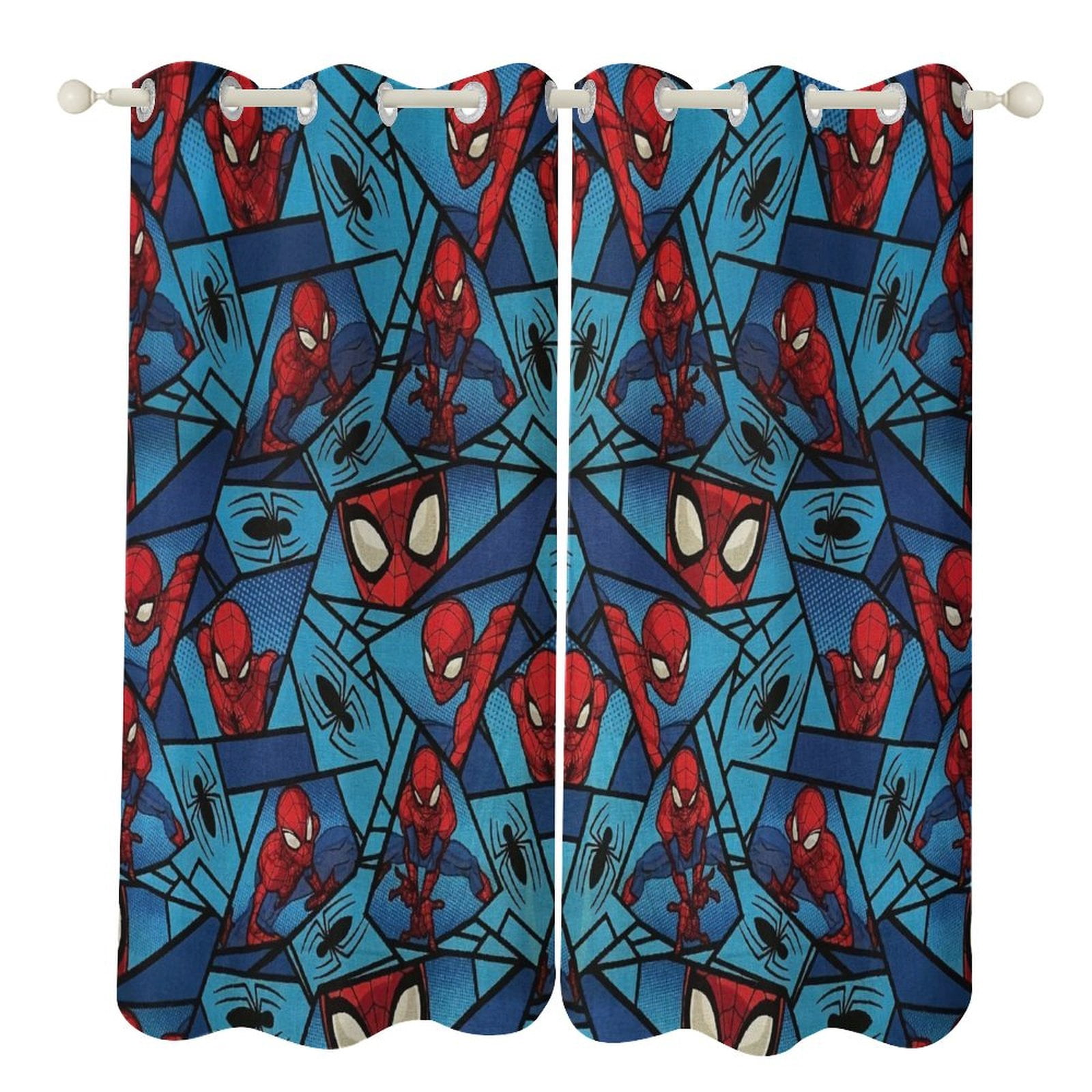 Spider-Man Kids Curtains 52 X 72 Inch,Cartoon Blackout Curtains,Daycare ...