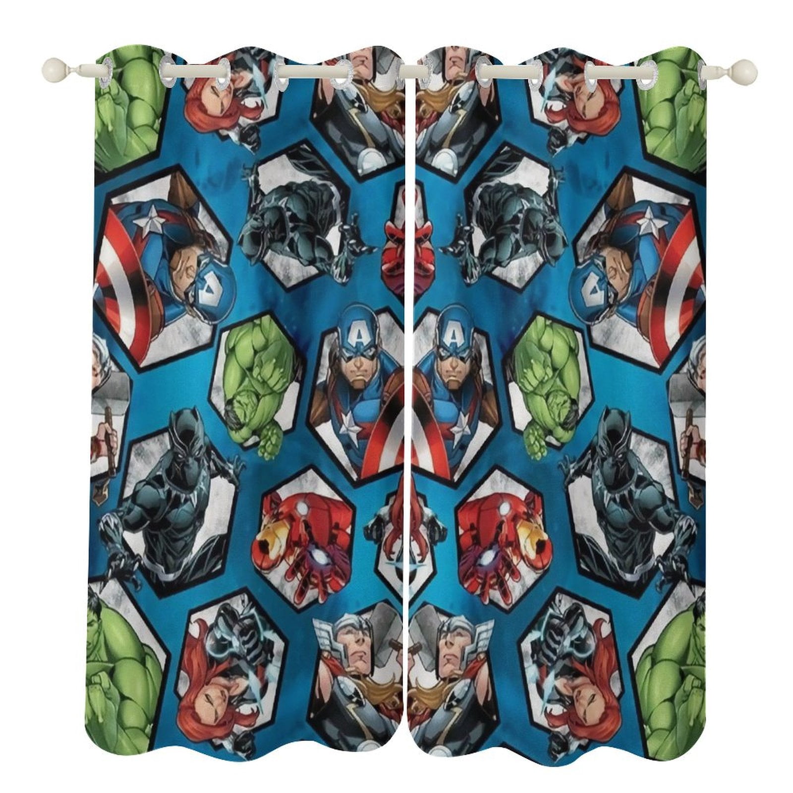 Spider-Man Kids Curtains 52 X 84 Inch,Cartoon Blackout Curtains,Daycare ...
