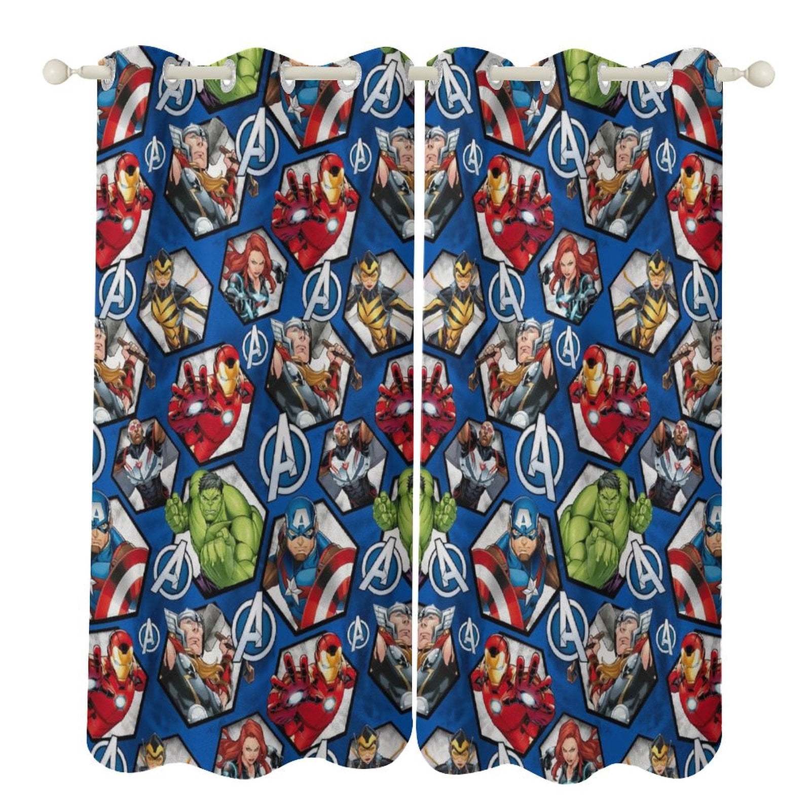 Spider-Man Kids Curtains 52 X 84 Inch,Cartoon Blackout Curtains,Daycare ...
