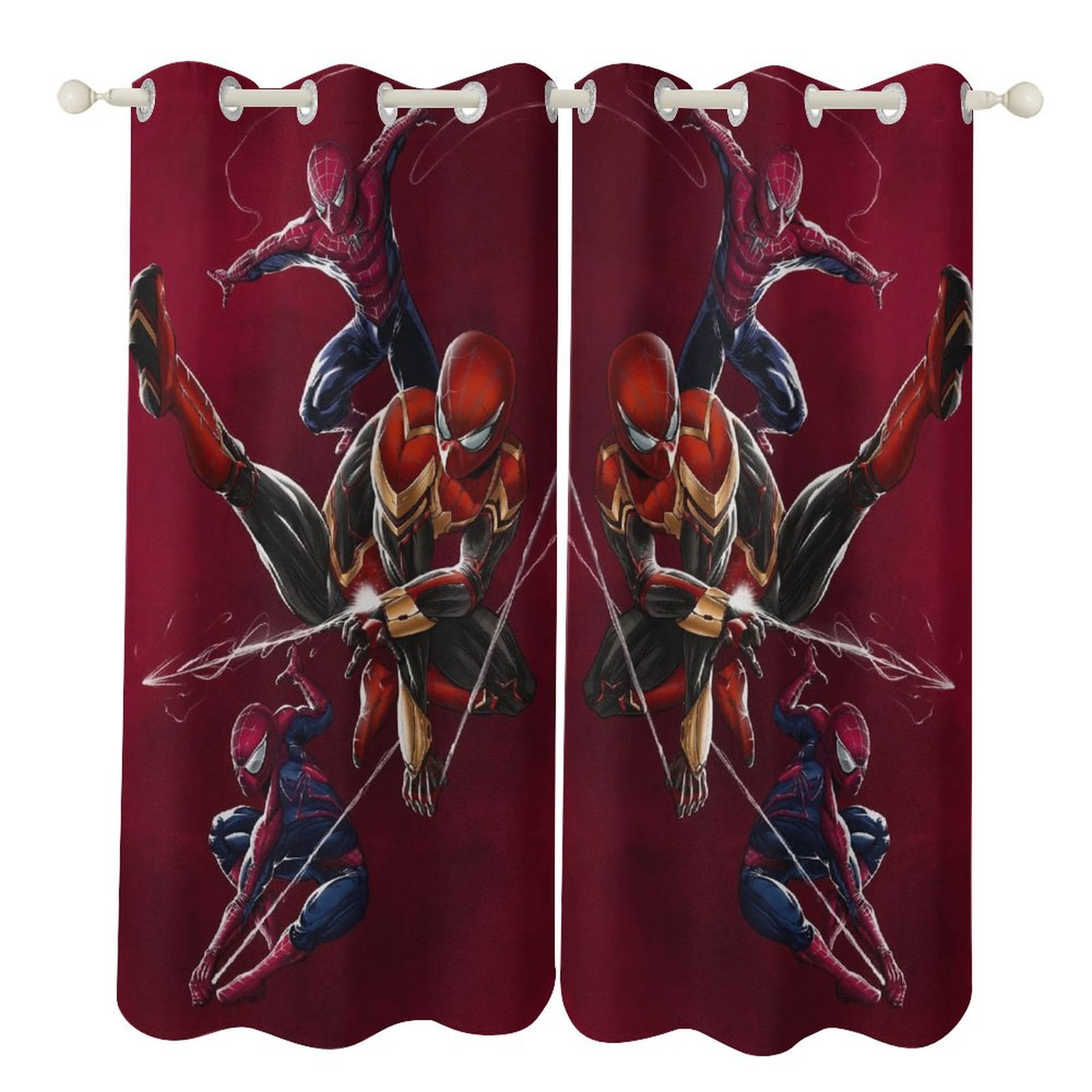 Spider-Man Kids Curtains 52 X 84 Inch,Cartoon Blackout Curtains,Daycare ...