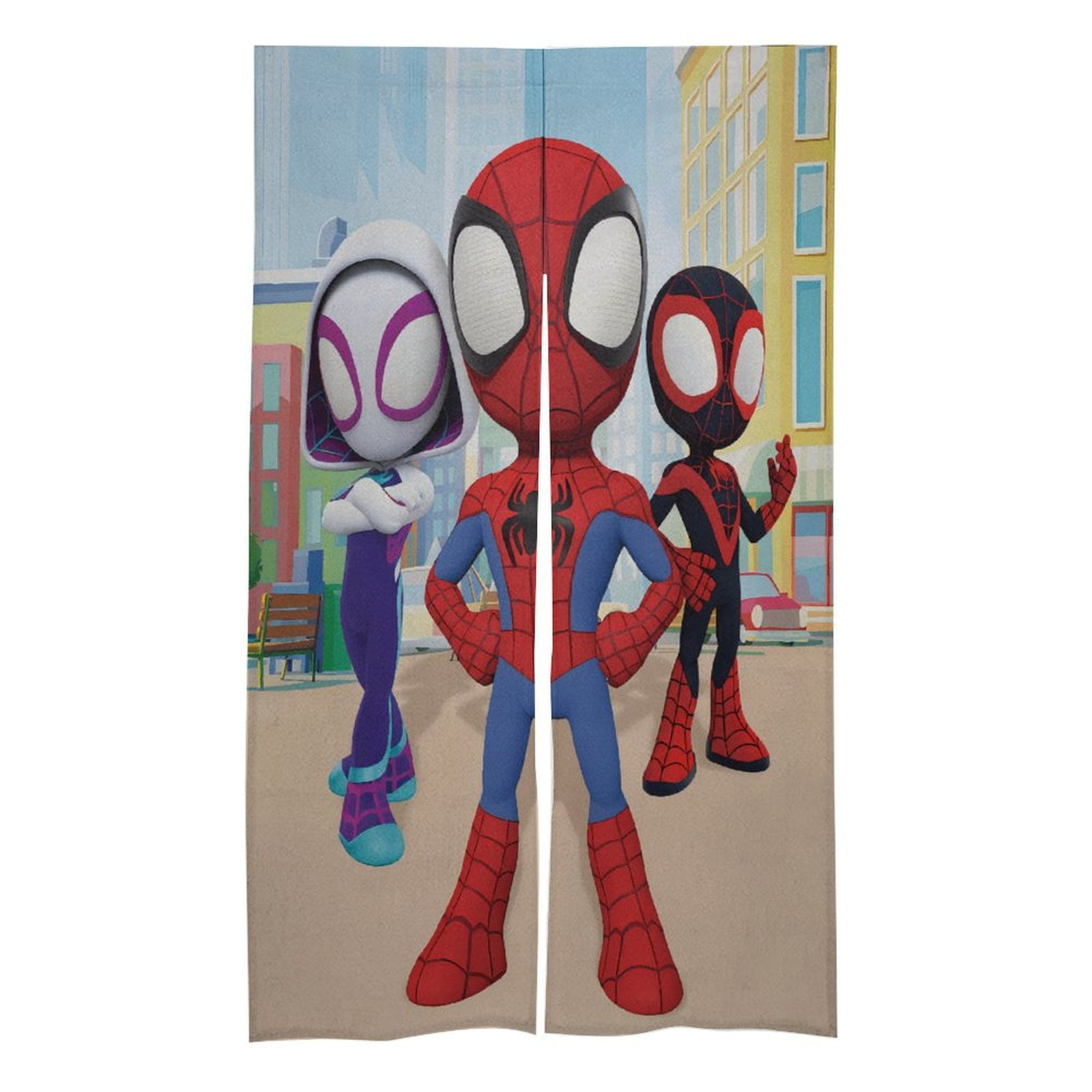 Spider-Man Kids Room Window Curtains Drapes ，Door Curtain Splice，for ...
