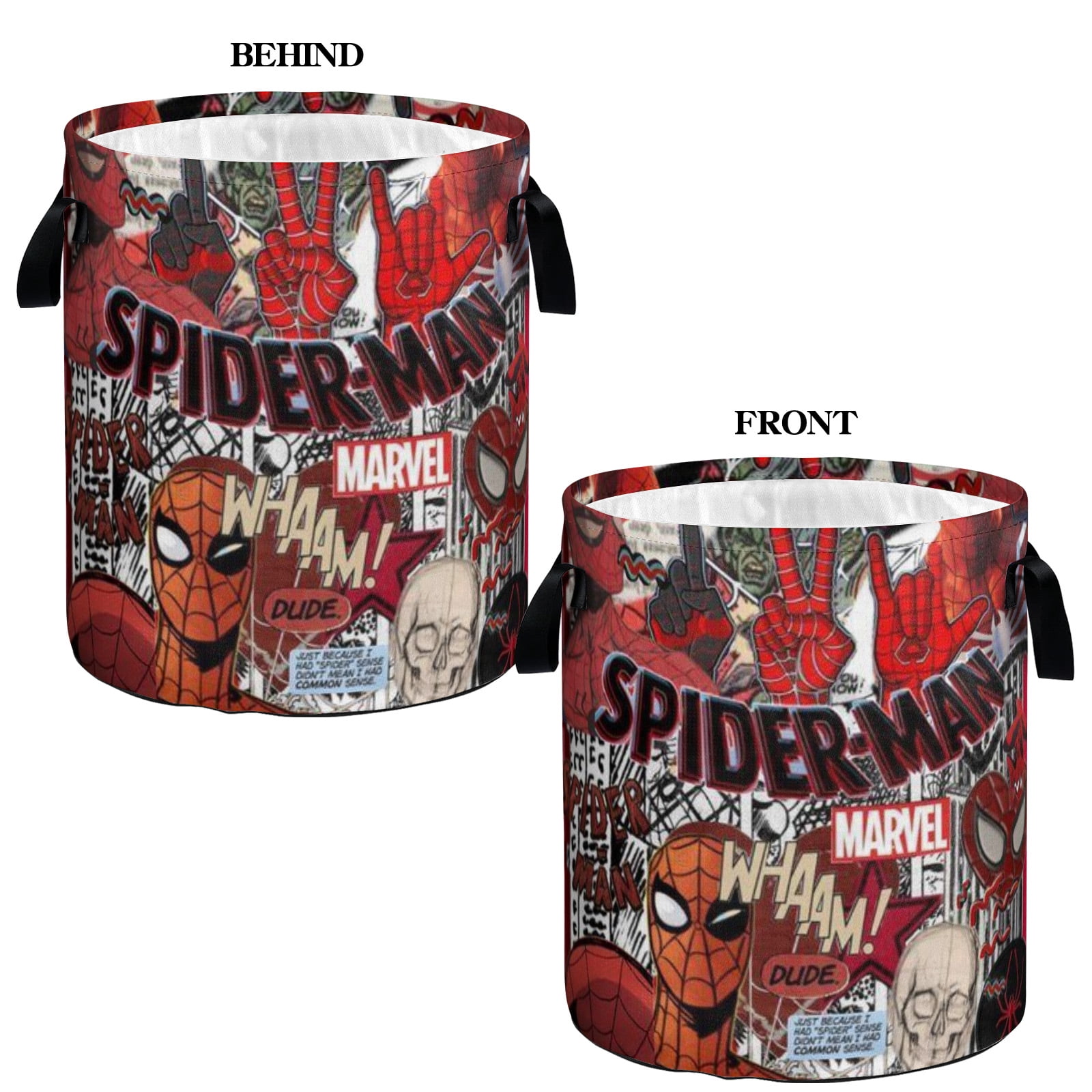 Spider-Man Large Laundry Hamper, Collapsible Laundry Basket With ...