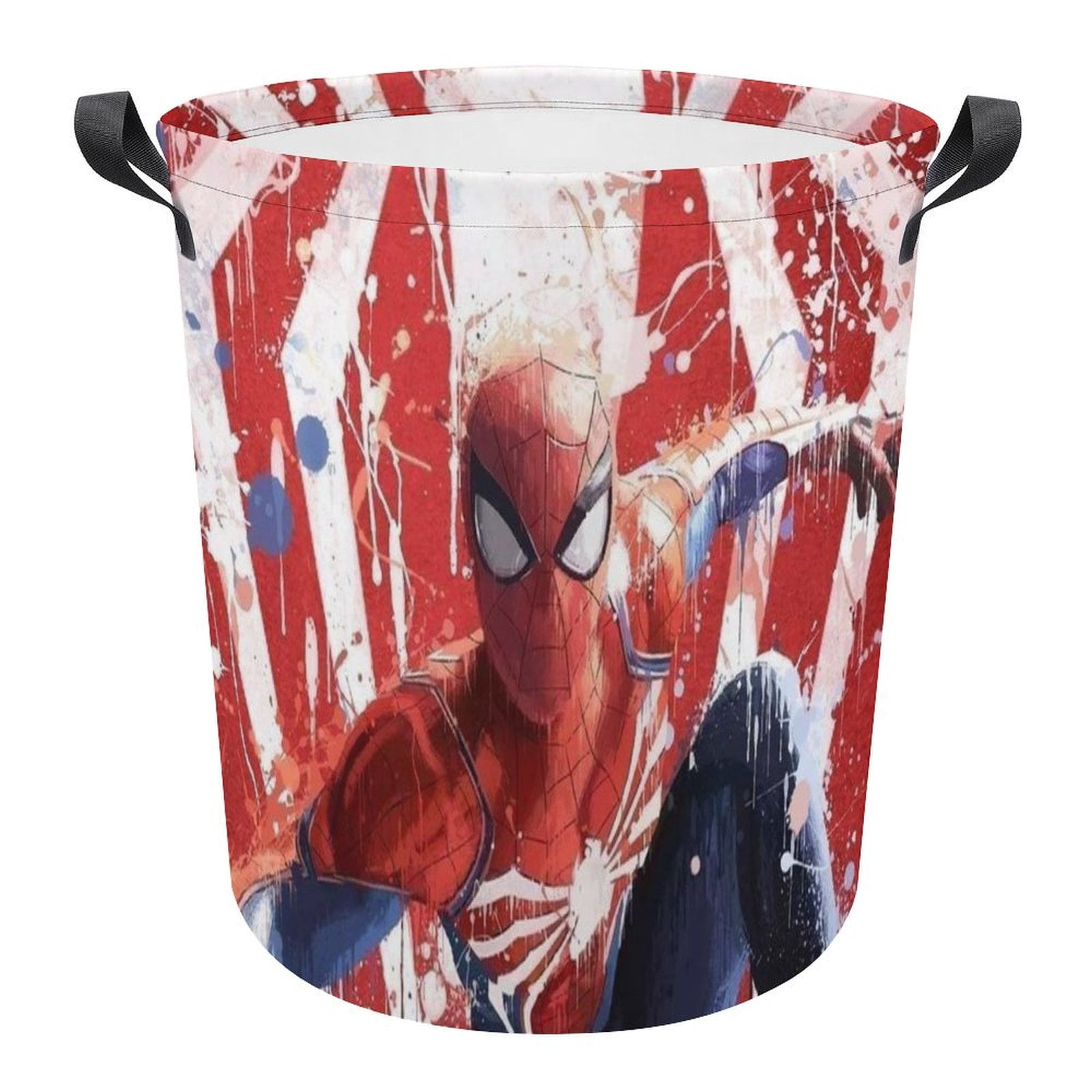 Spider Man Laundry Basket Canvas Fabric Collapsible Organizer Basket ...